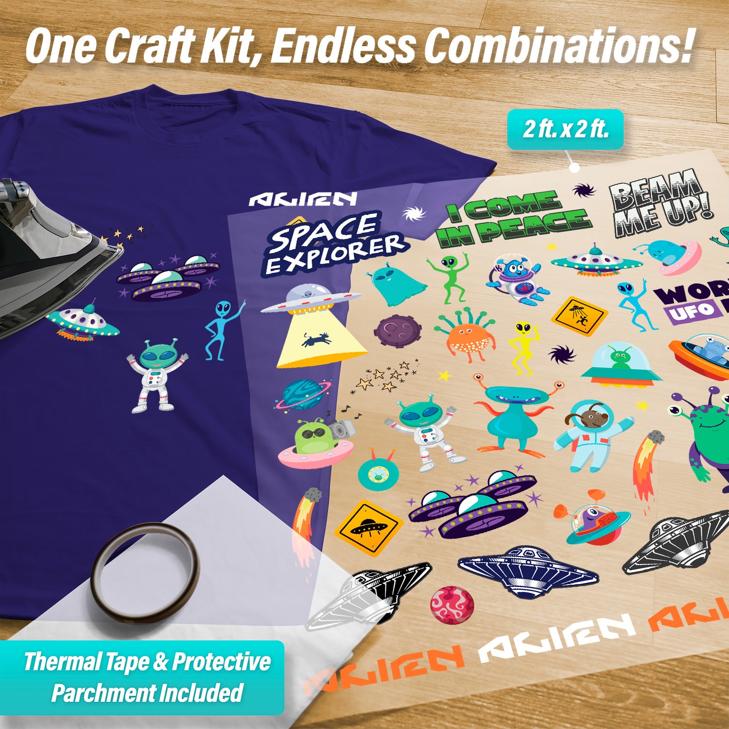 Aliens & UFO Pressables Kit