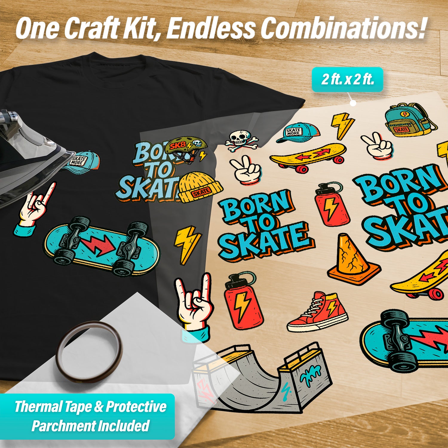 Skateboarding Pressables Kit