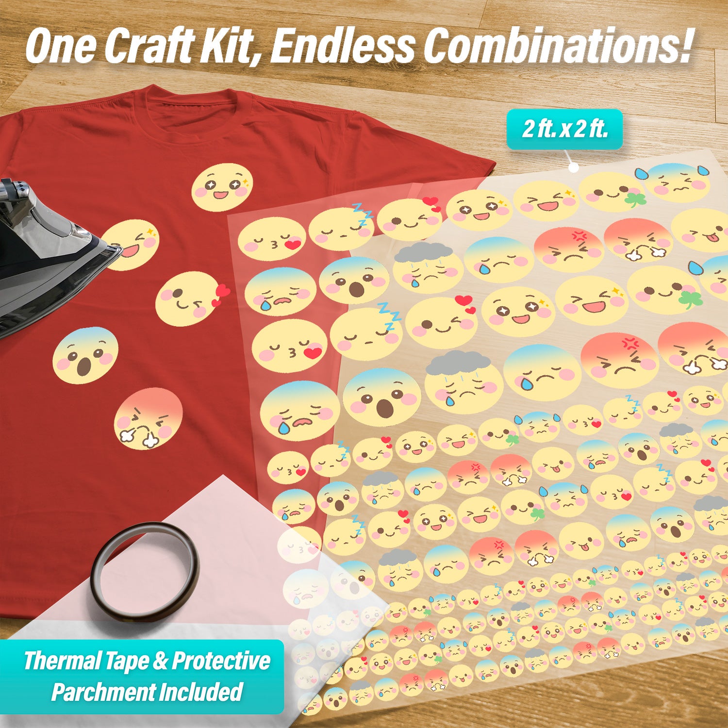 Smiley Faces & Emojis Pressables Kit