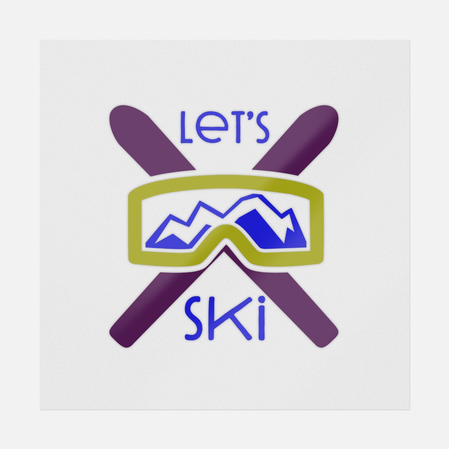 Let's Ski | Skiing Ready-to-Press DTF Transfers