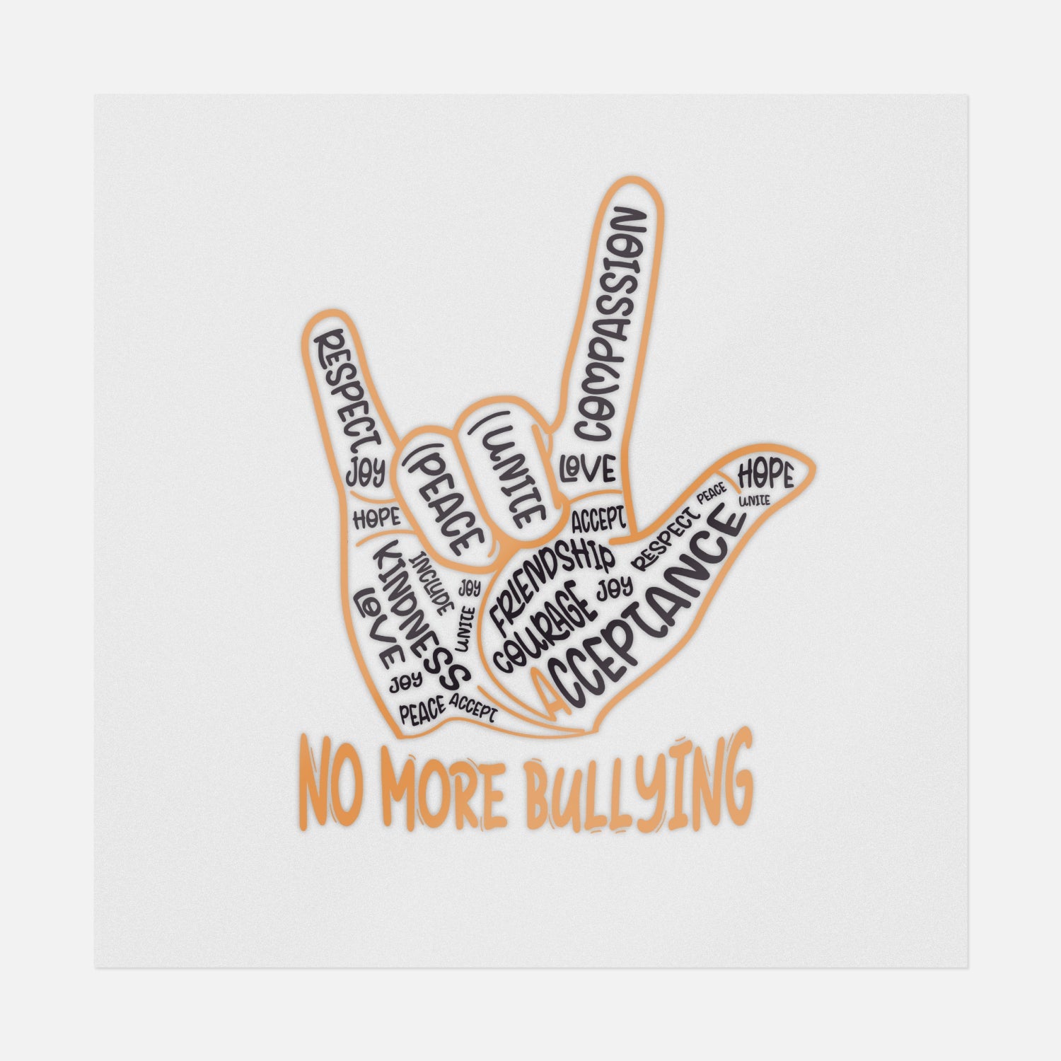No More Bullying | Anti-Bullying Ready-to-Press DTF Transfers