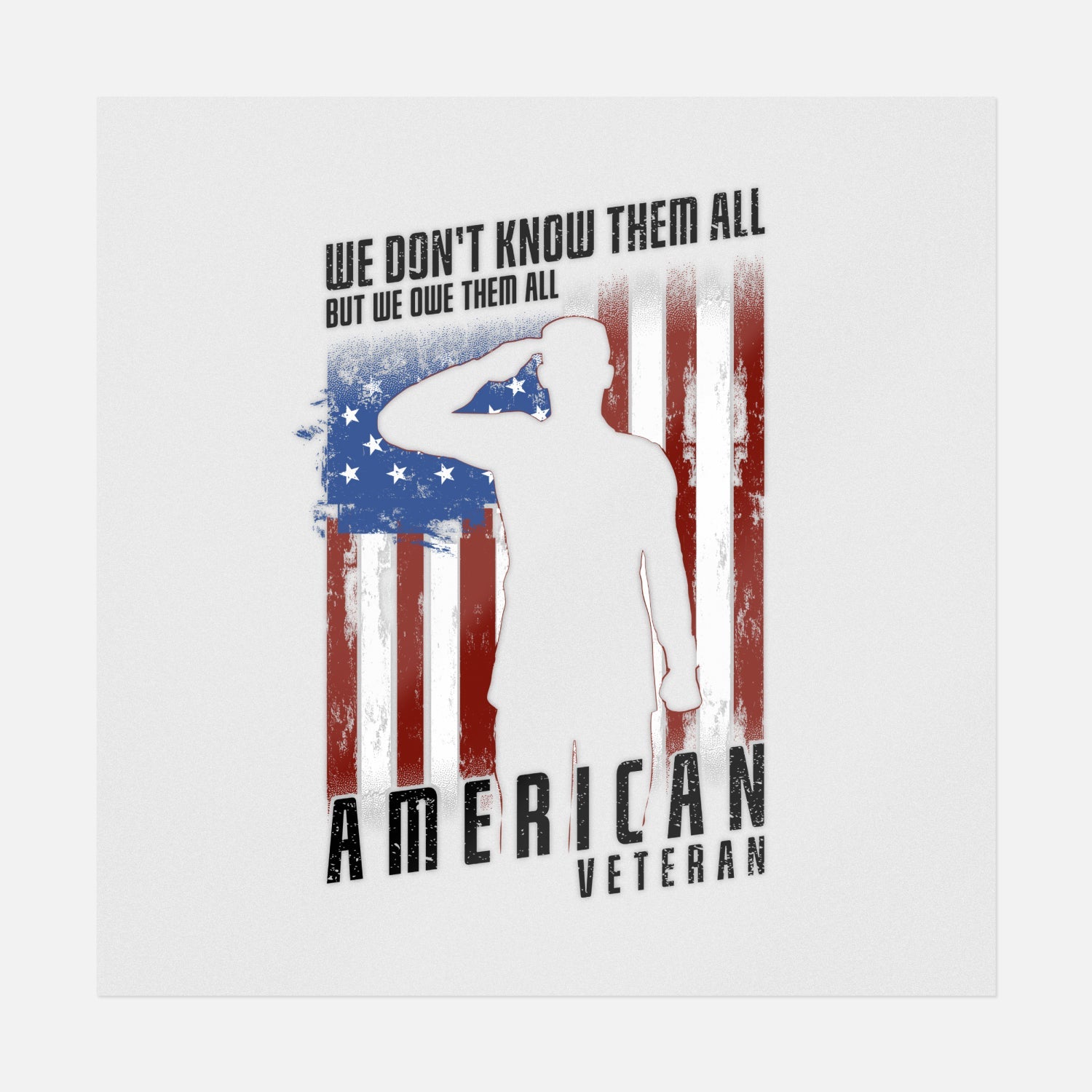 We Don't Know Them All - American Veteran | Veterans Ready-to-Press DTF ...