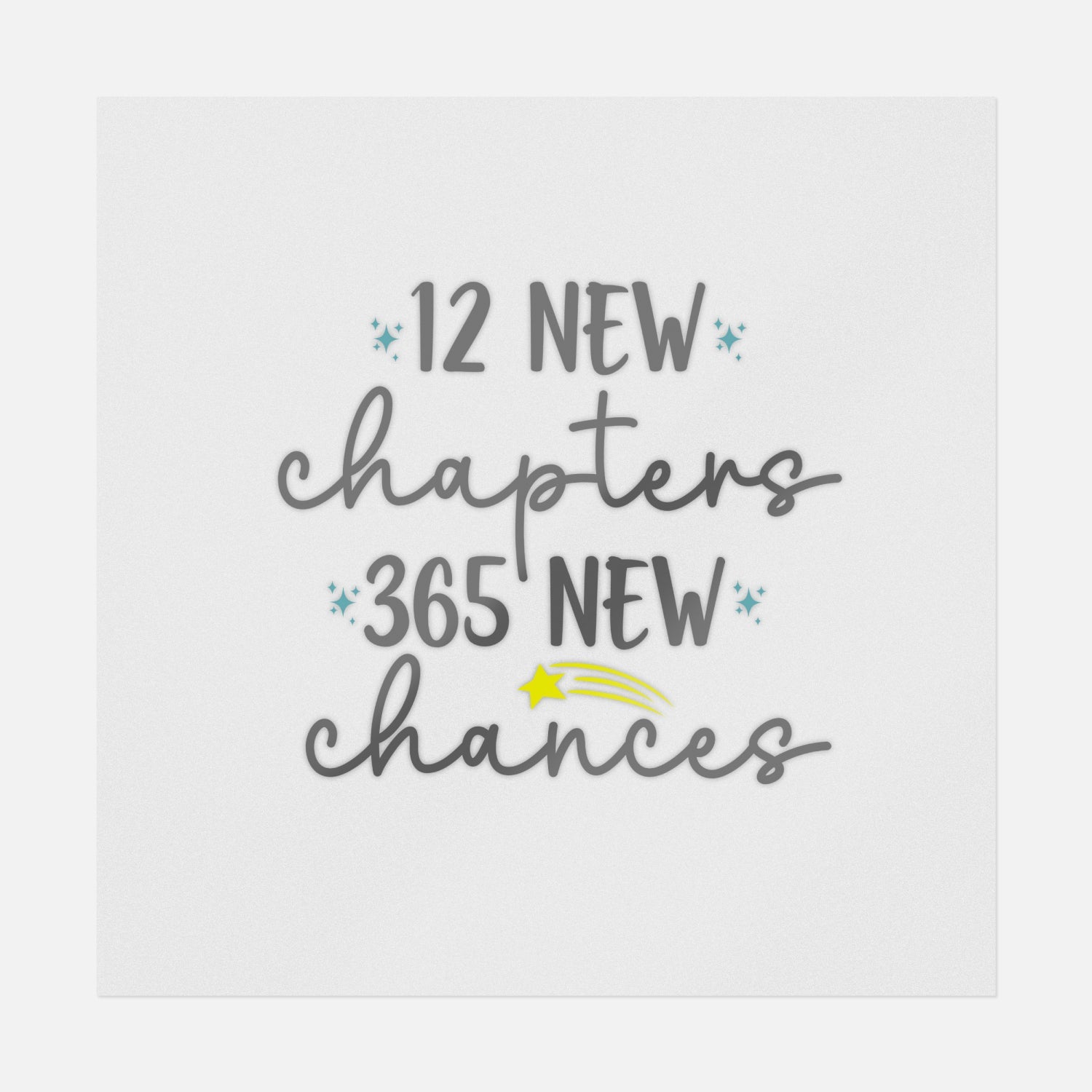 12 New Chapters 365 New Chances | New Year's Eve Ready-to-Press DTF ...