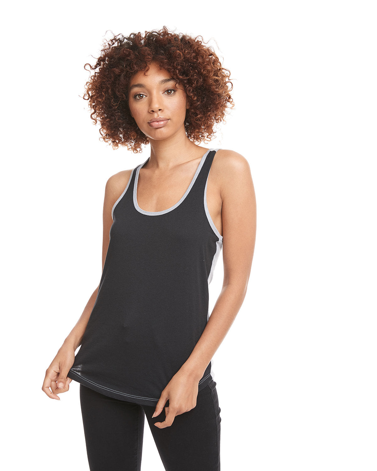 Next Level 1534 Ladies' Colorblock Racerback Tank - Ideal Fit
