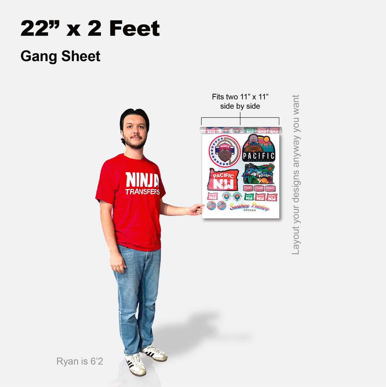 Build Your Own DTF Gang Sheet - 24 Hour Free Shipping