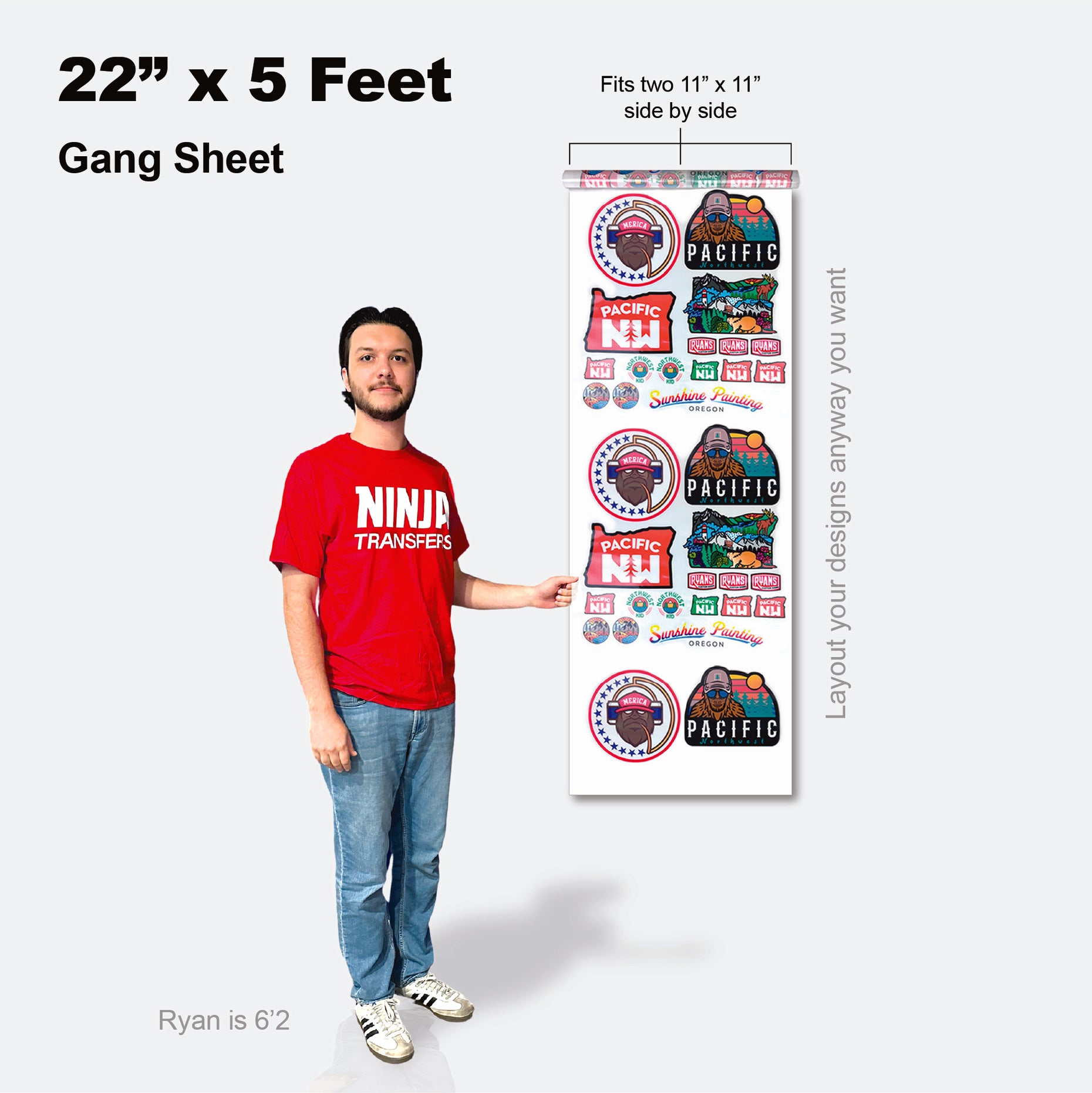 Build Your Own DTF Gang Sheet - 24 Hour Free Shipping