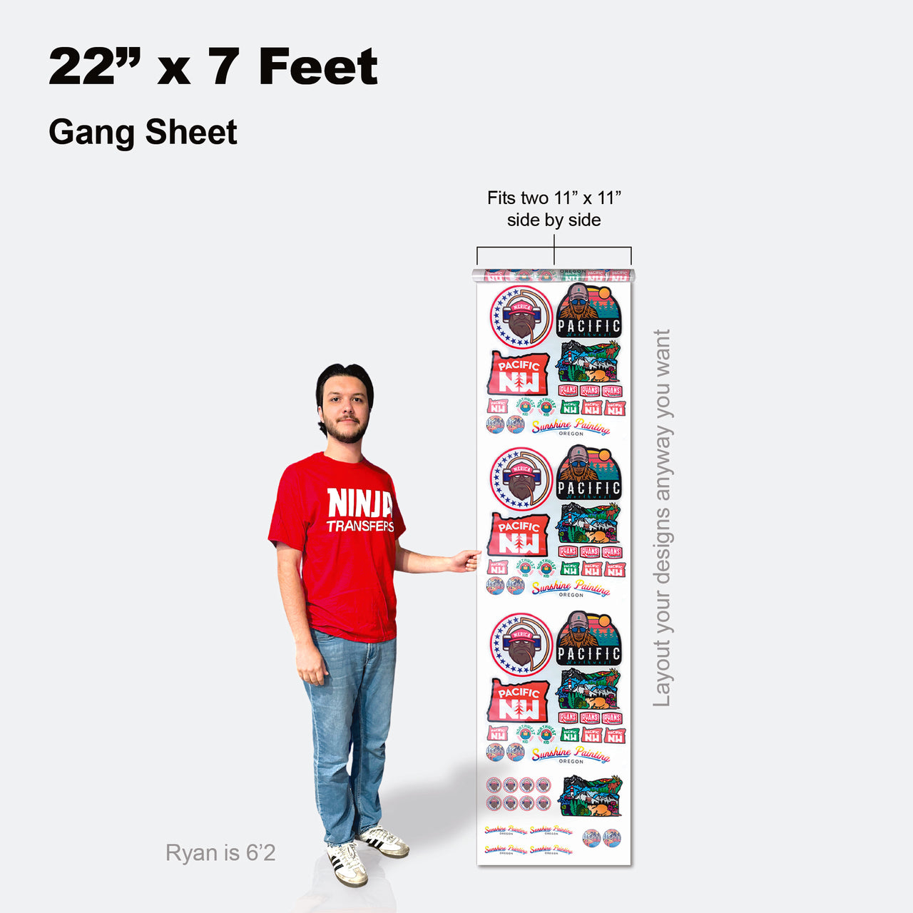 Build Your Own DTF Gang Sheet - 24 Hour Free Shipping