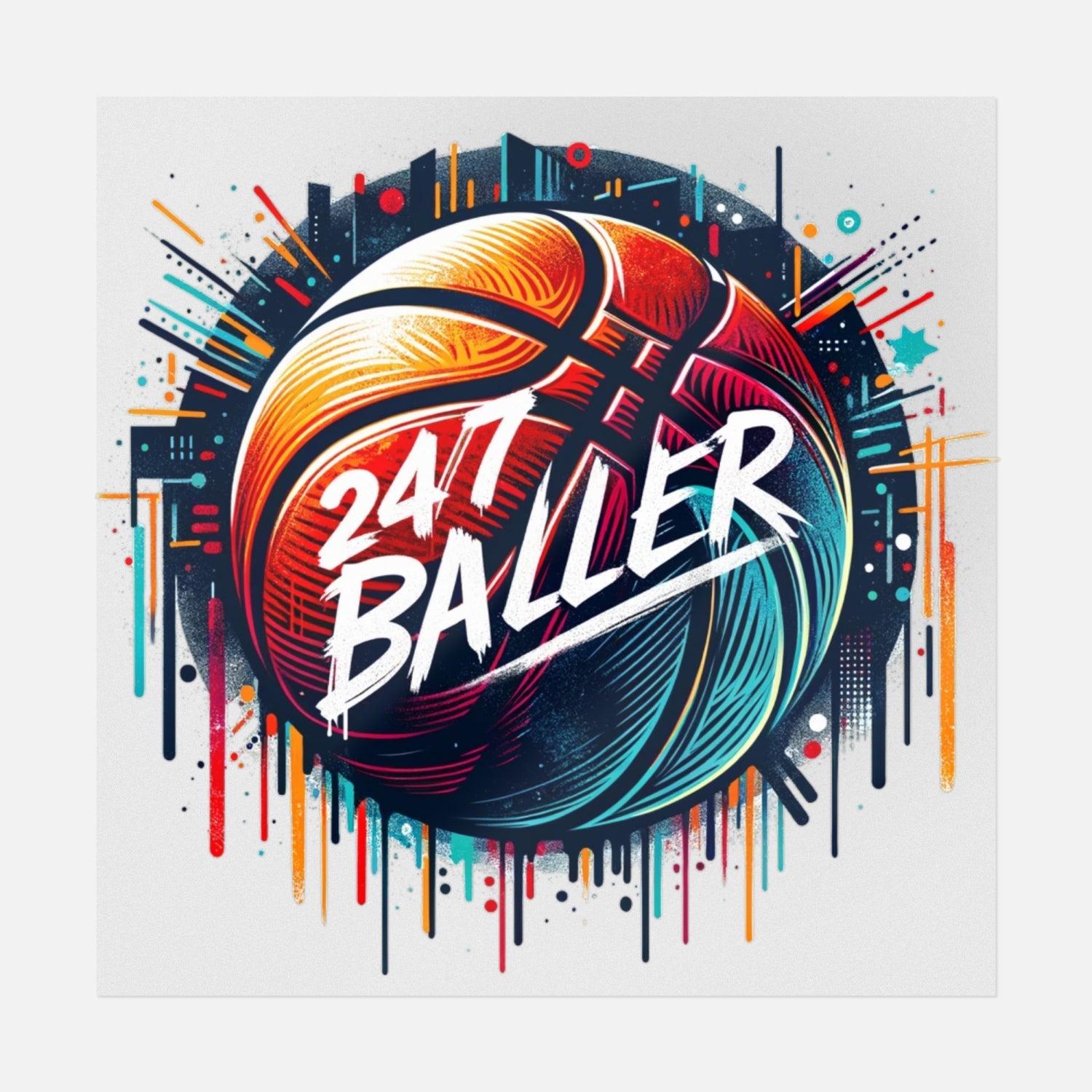 24/7 Baller | Basketball Ready-to-Press DTF Transfers