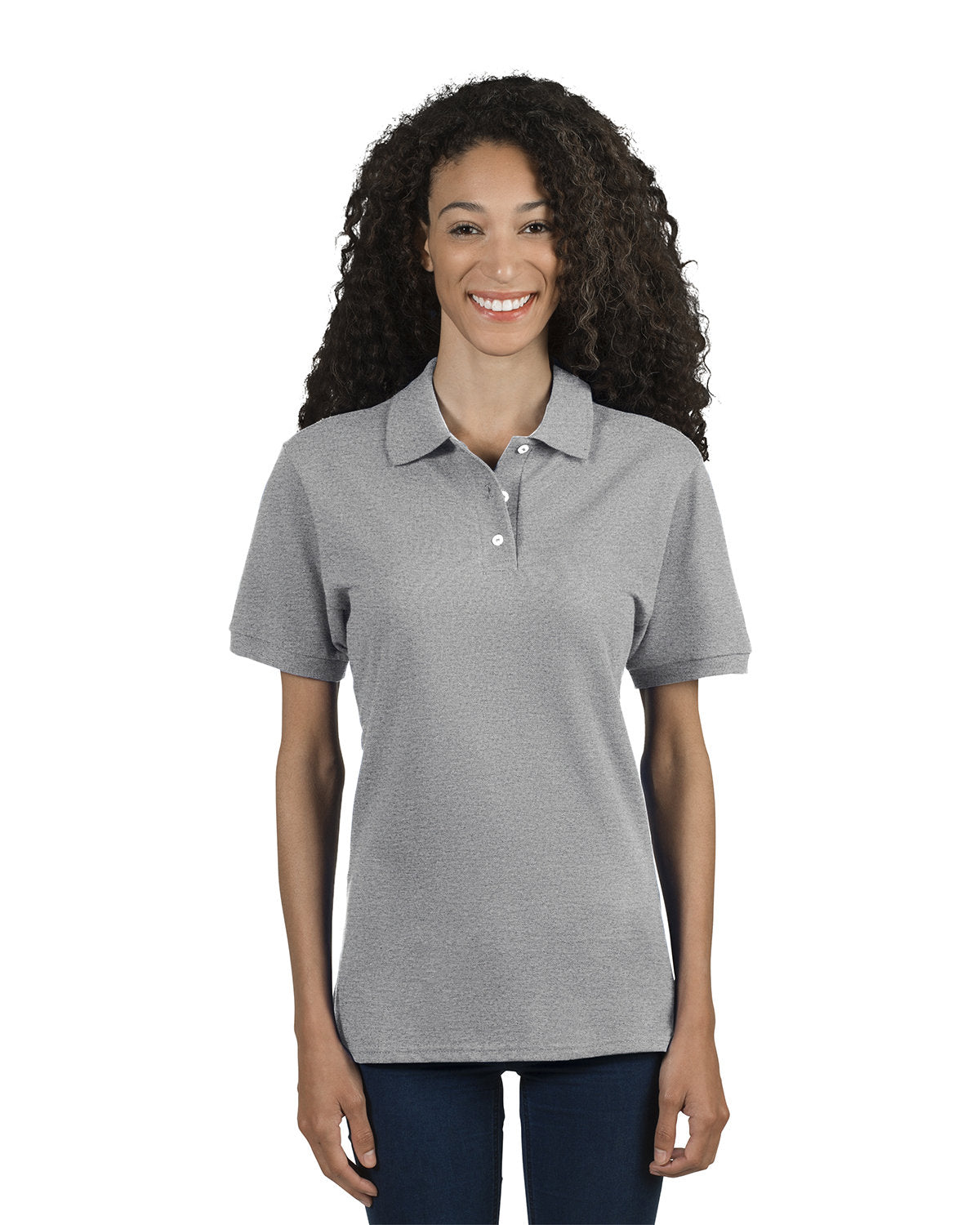 Jerzees 443WR Ladies' Premium Cotton Pique Polo - 100% Ringspun