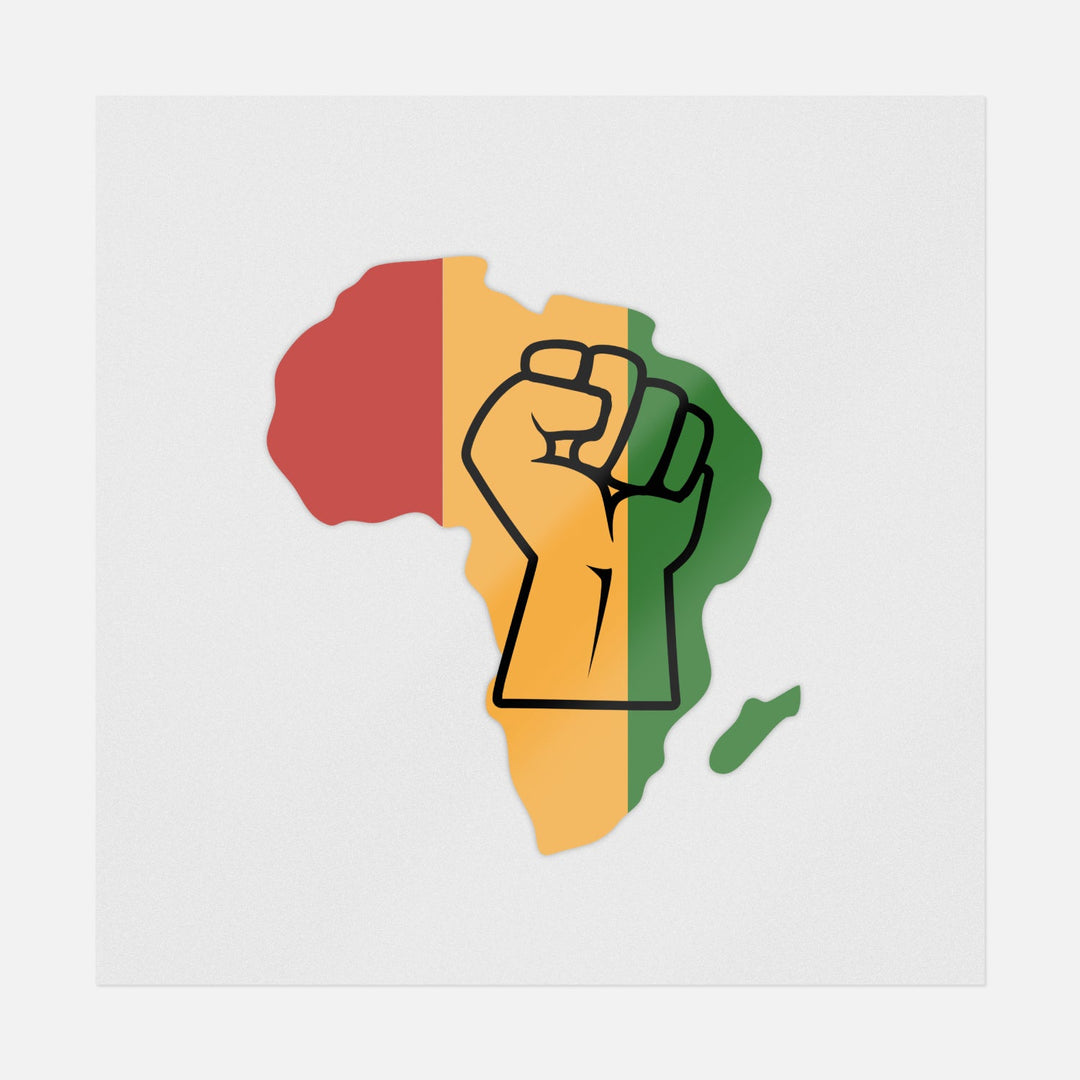 Africa Map Fist Hand | Black History Month Ready-to-Press DTF Transfers
