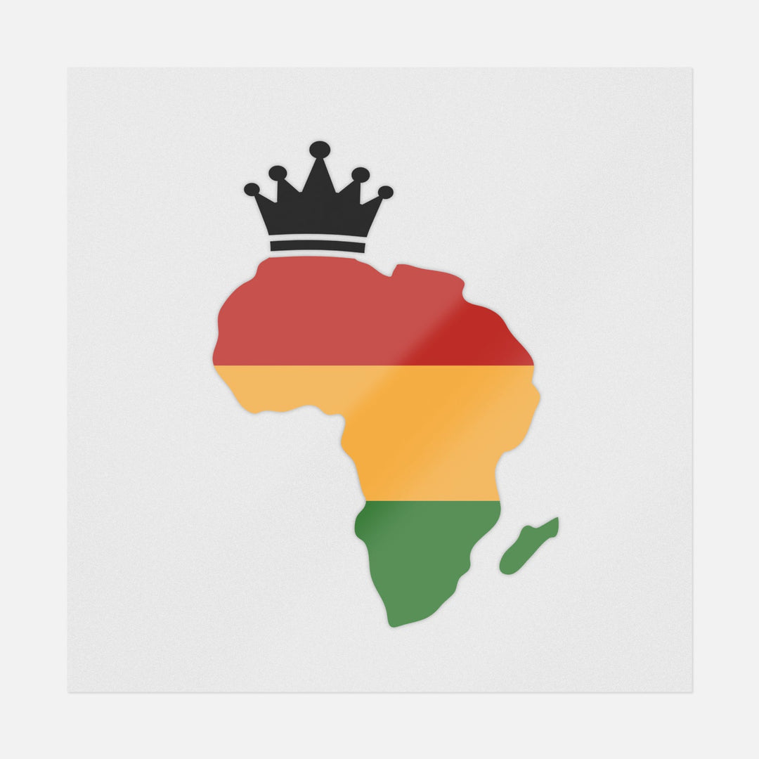Africa Map King Crown | Black History Month Ready-to-Press DTF Transfers