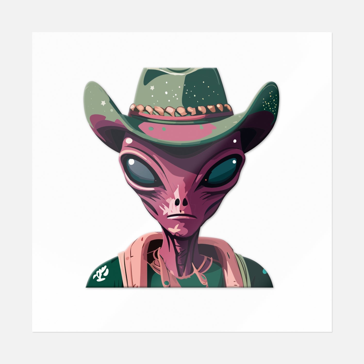 Alien Form Sticker | UV DTF Transfer Stickers