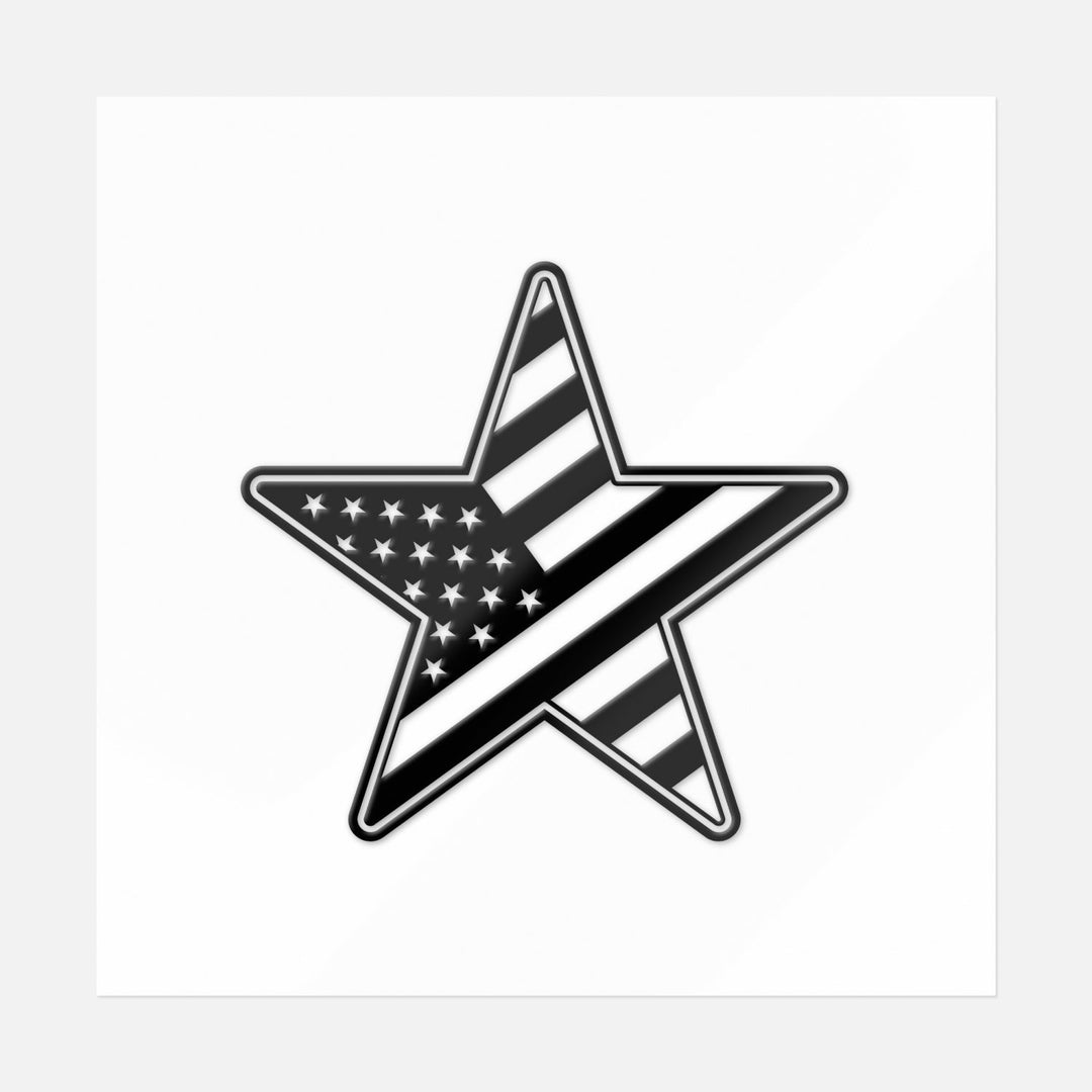 American Flag Star Sticker | UV DTF Transfer Stickers