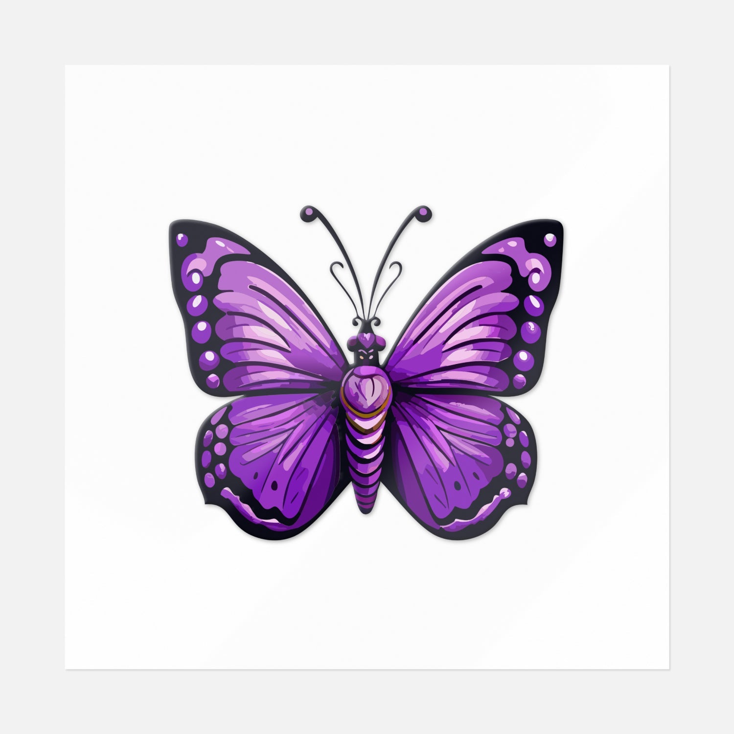 Amethyst Aria Butterfly Sticker | UV DTF Transfer Stickers