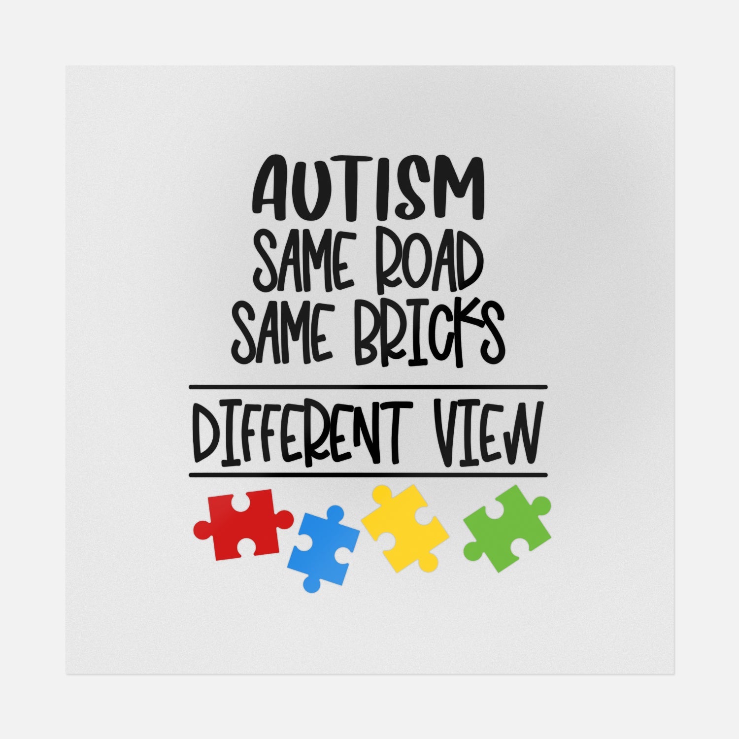 Autism Same Road | Autism Awareness Ready-to-Press DTF Transfers