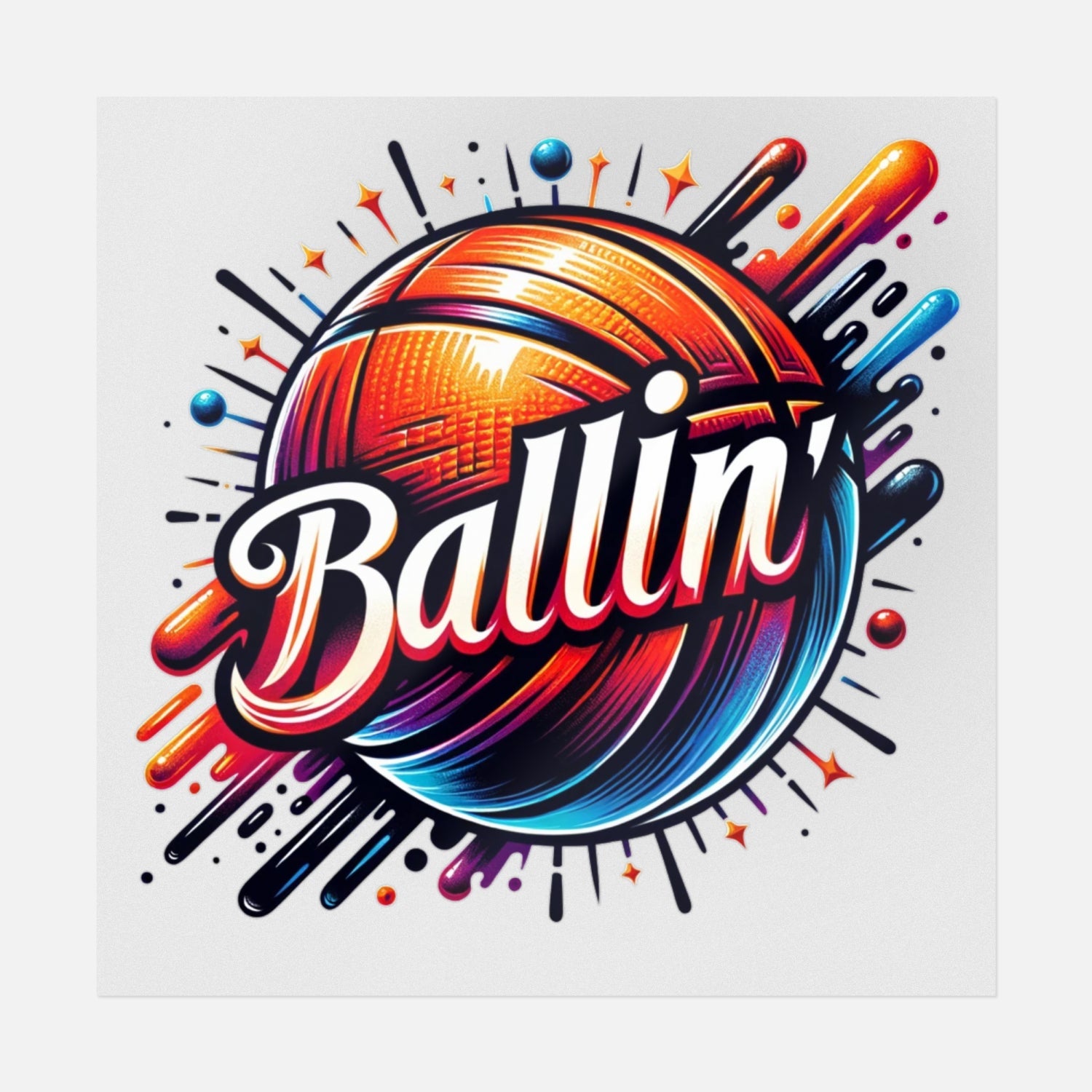 Ballin' Art | Basketball Ready-to-Press DTF Transfers
