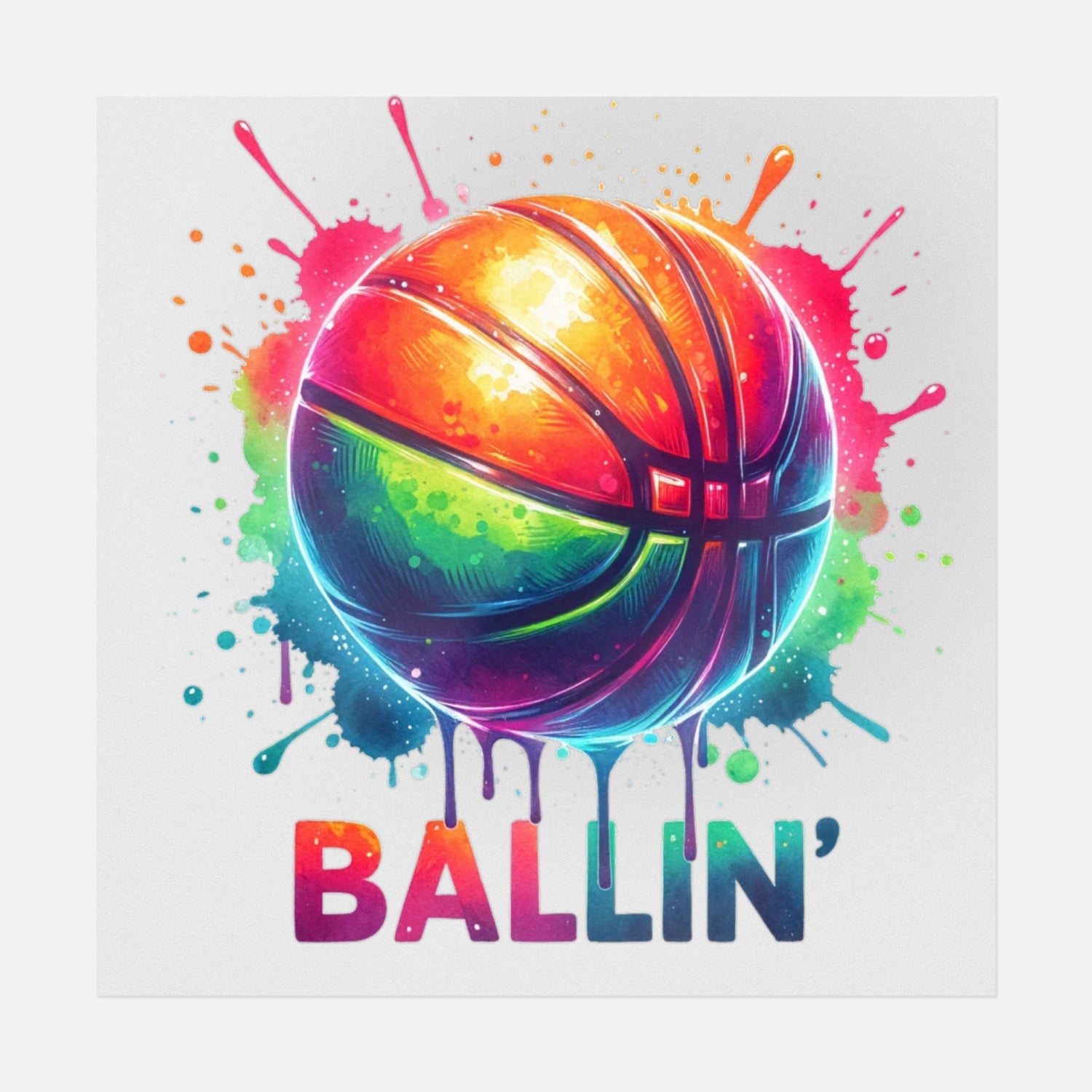 Ballin' | Basketball Ready-to-Press DTF Transfers