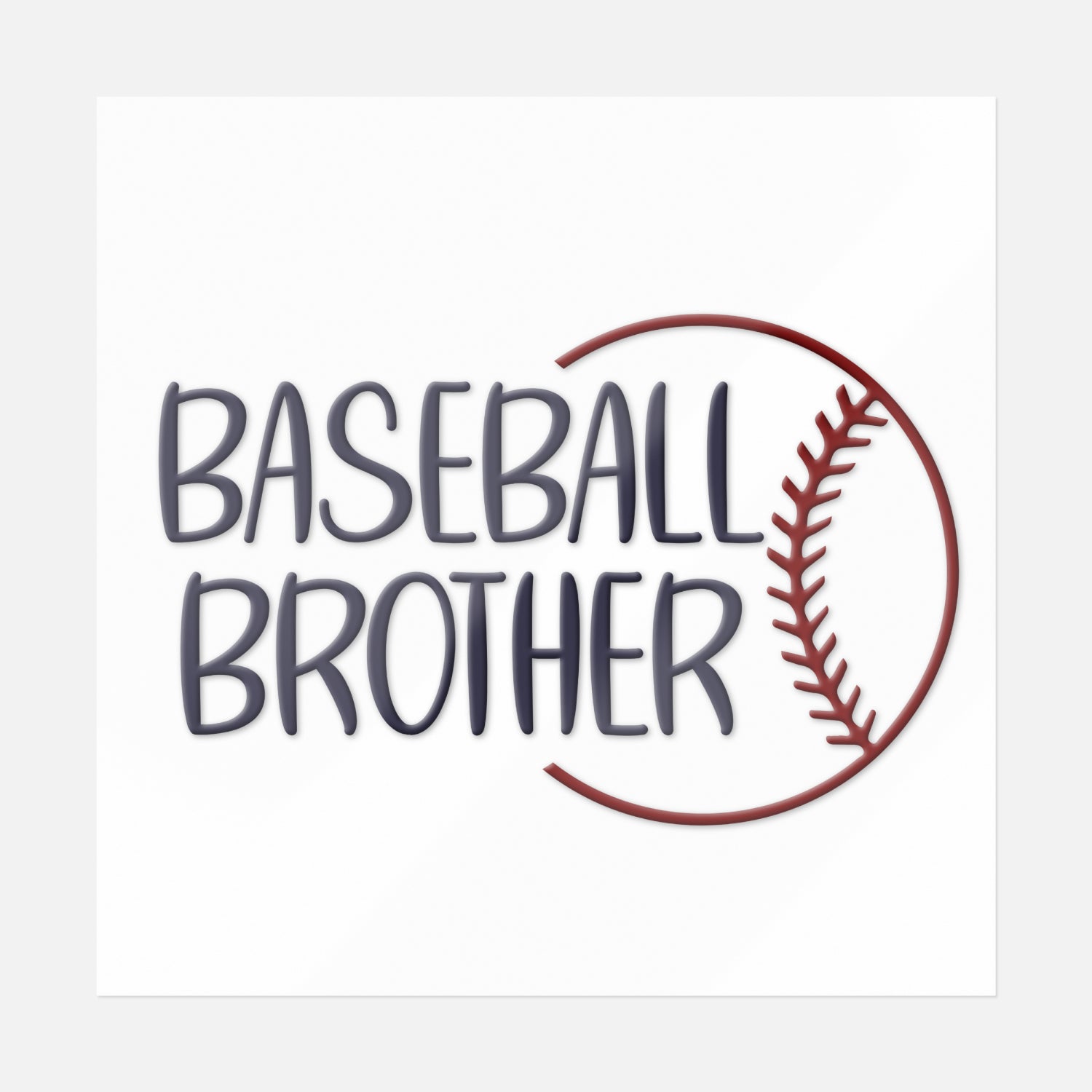 Baseball Brother Sticker | UV DTF Transfer Stickers
