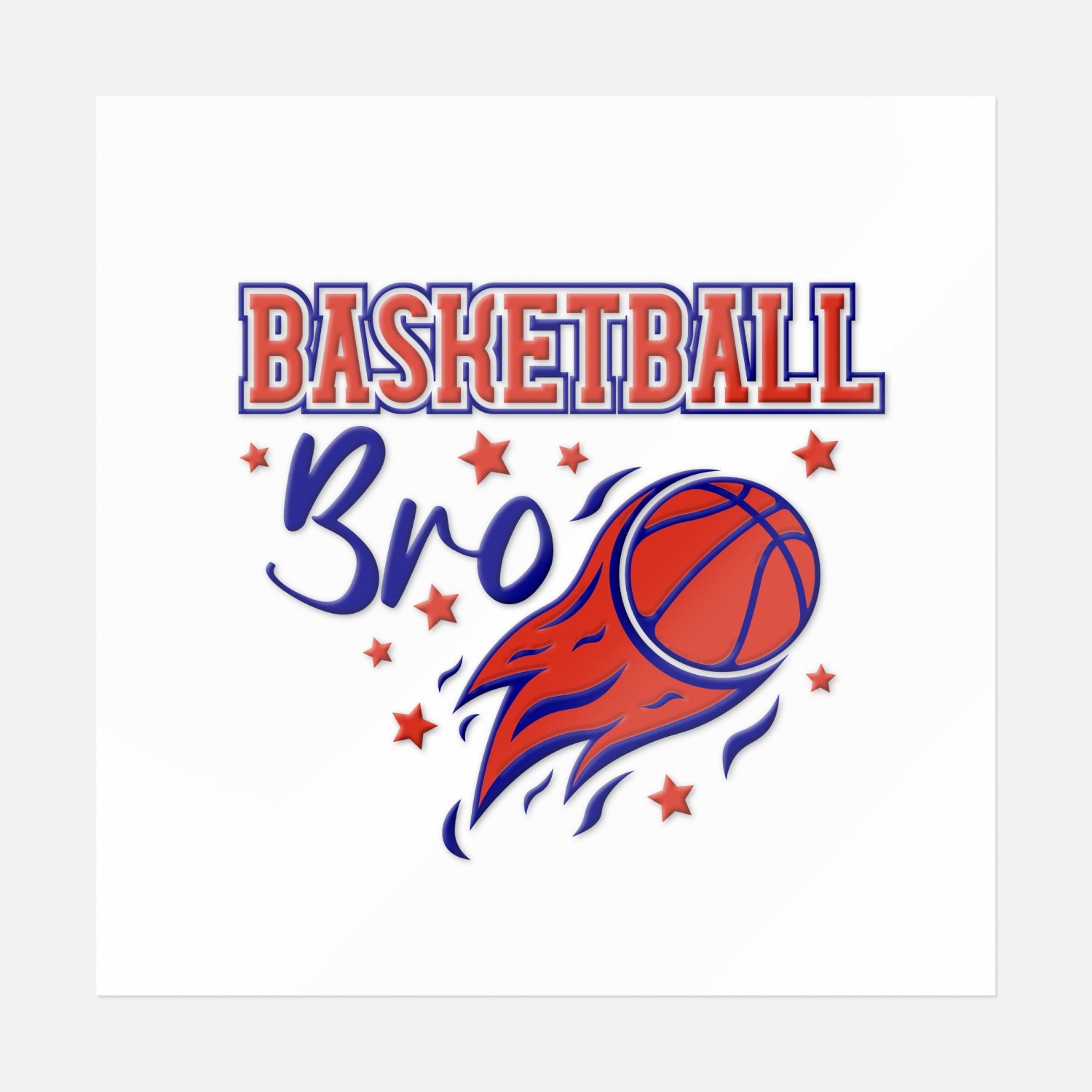 Basketball Bro Sticker | UV DTF Transfer Stickers