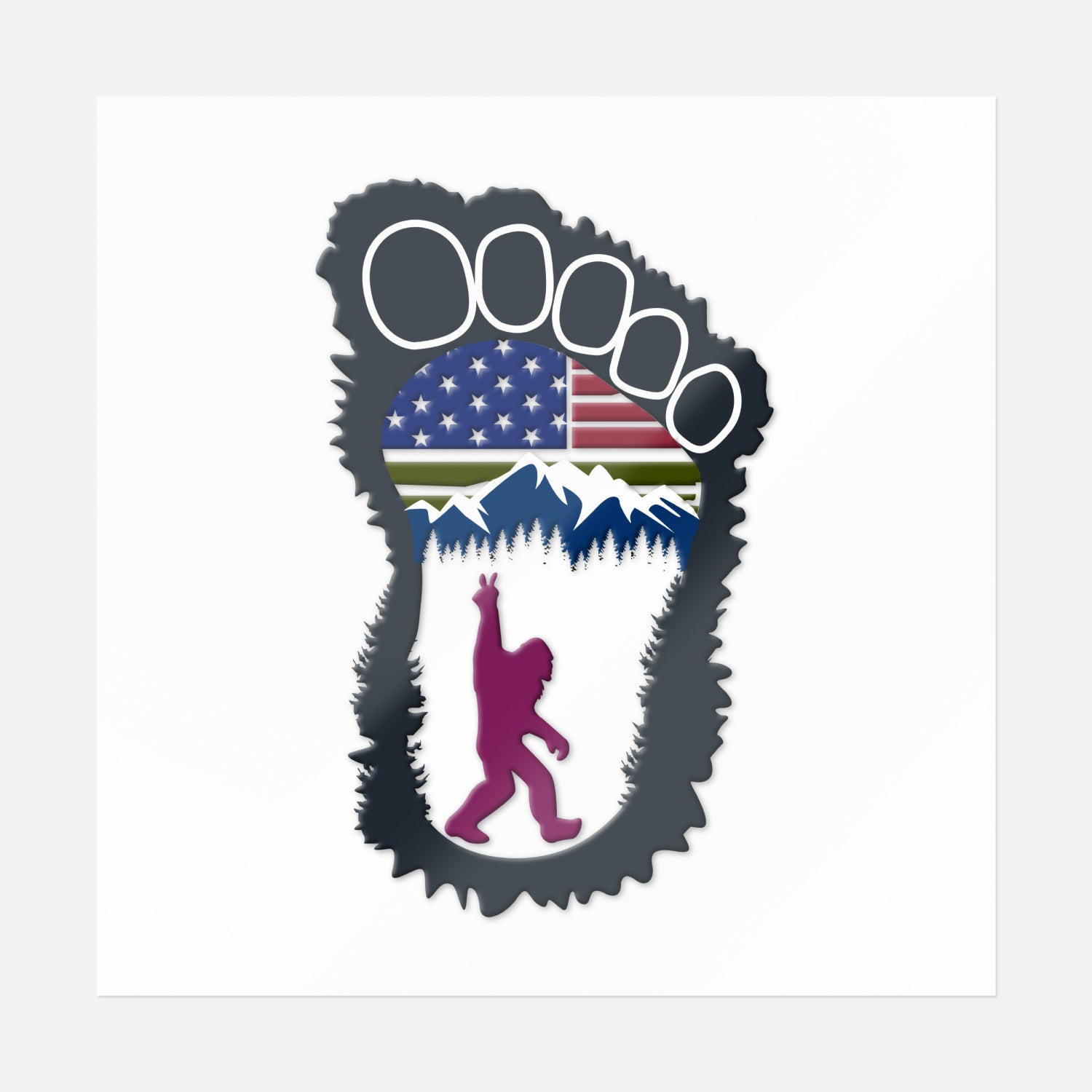 Bigfoot Bonanza Sticker | UV DTF Transfer Stickers