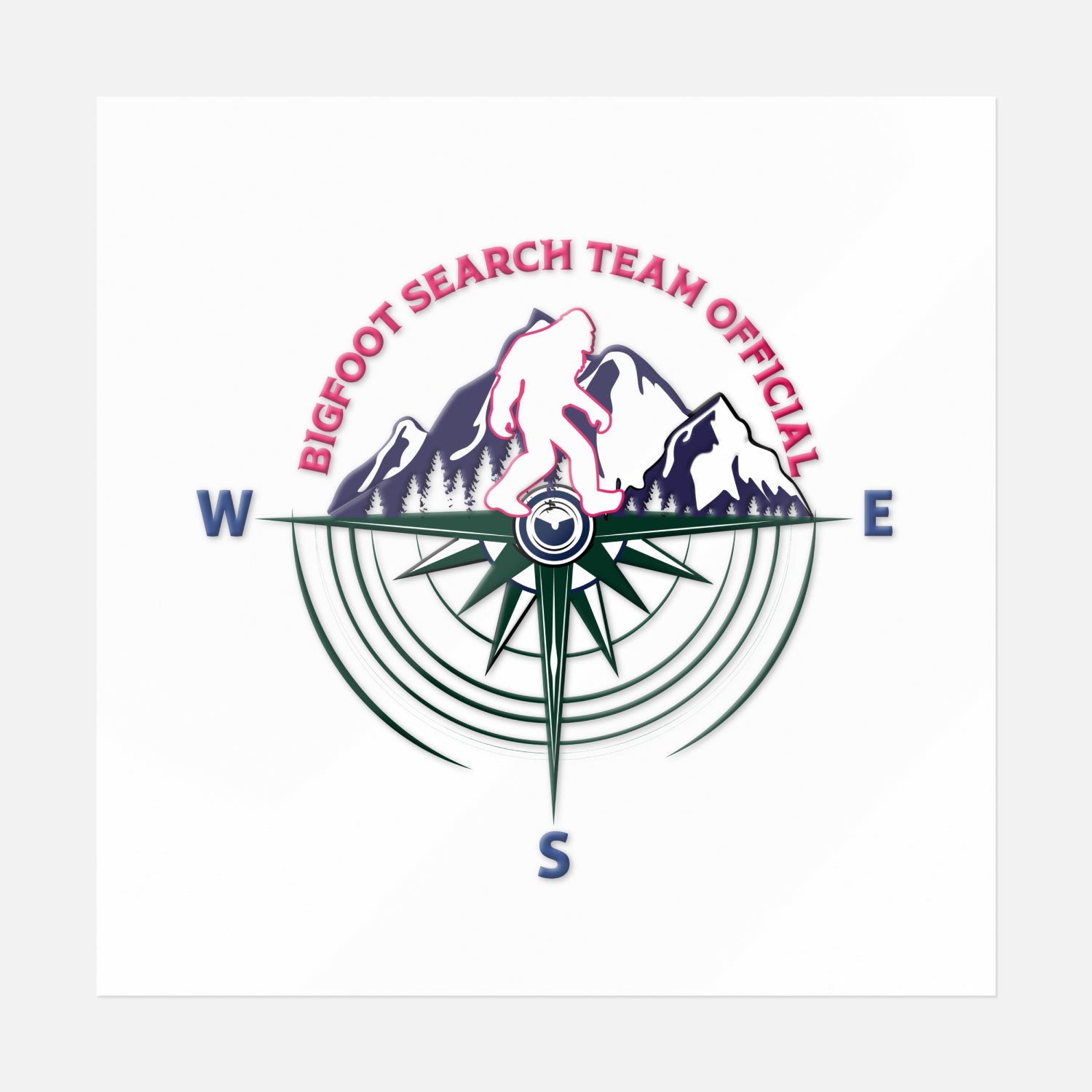 Bigfoot Search Team Official Sticker | UV DTF Transfer Stickers