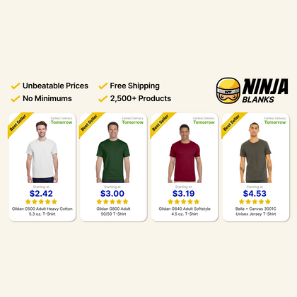 Custom DTF Transfers for T-Shirts & Apparel - Free Shipping