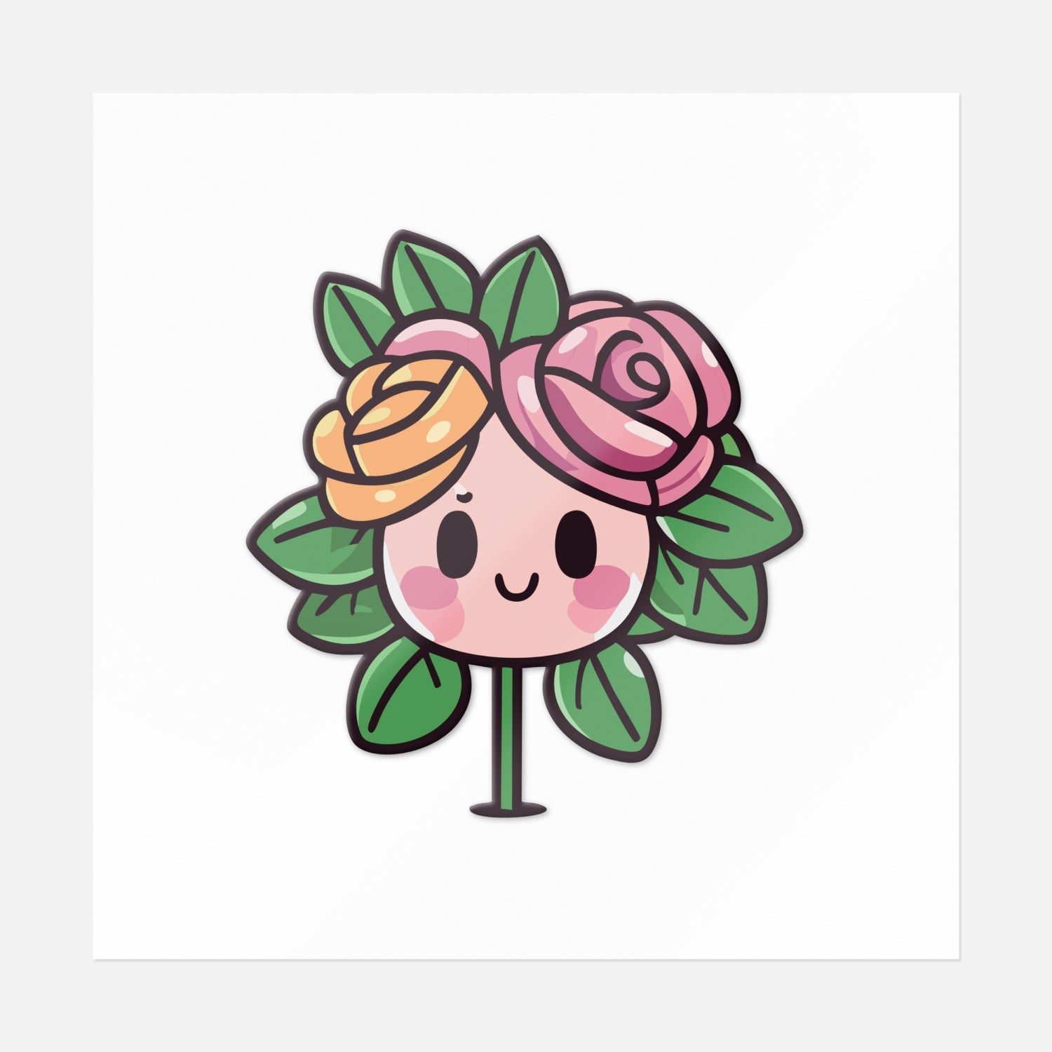 Charming Blooms Flower Sticker | UV DTF Transfer Stickers