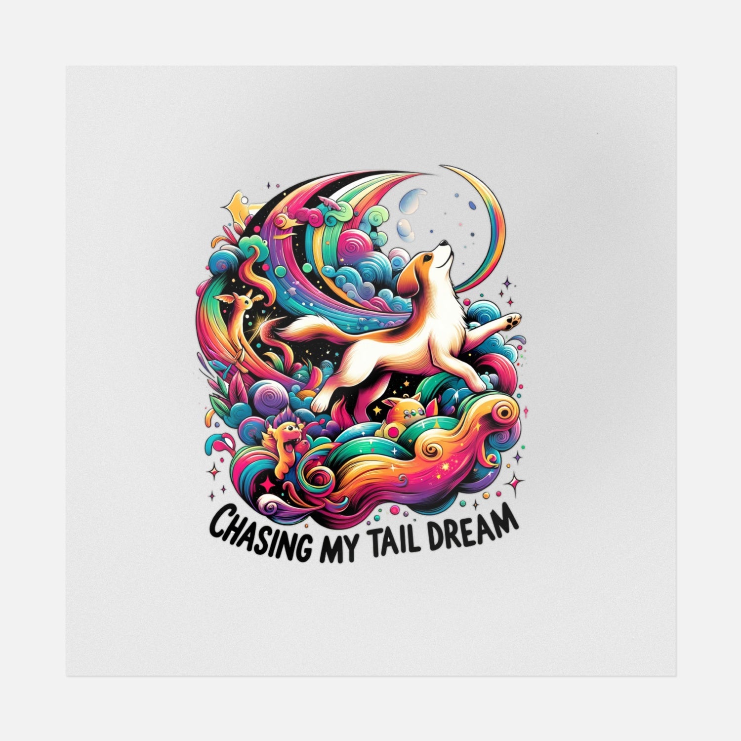 Chasing My Tail Dream | Dogs Ready-to-Press DTF Transfers