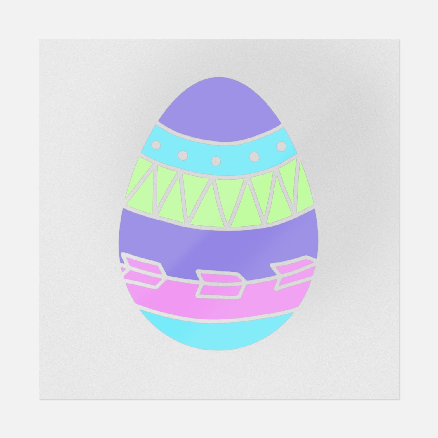 Colorful Easter Egg | Easter Ready-to-Press DTF Transfers