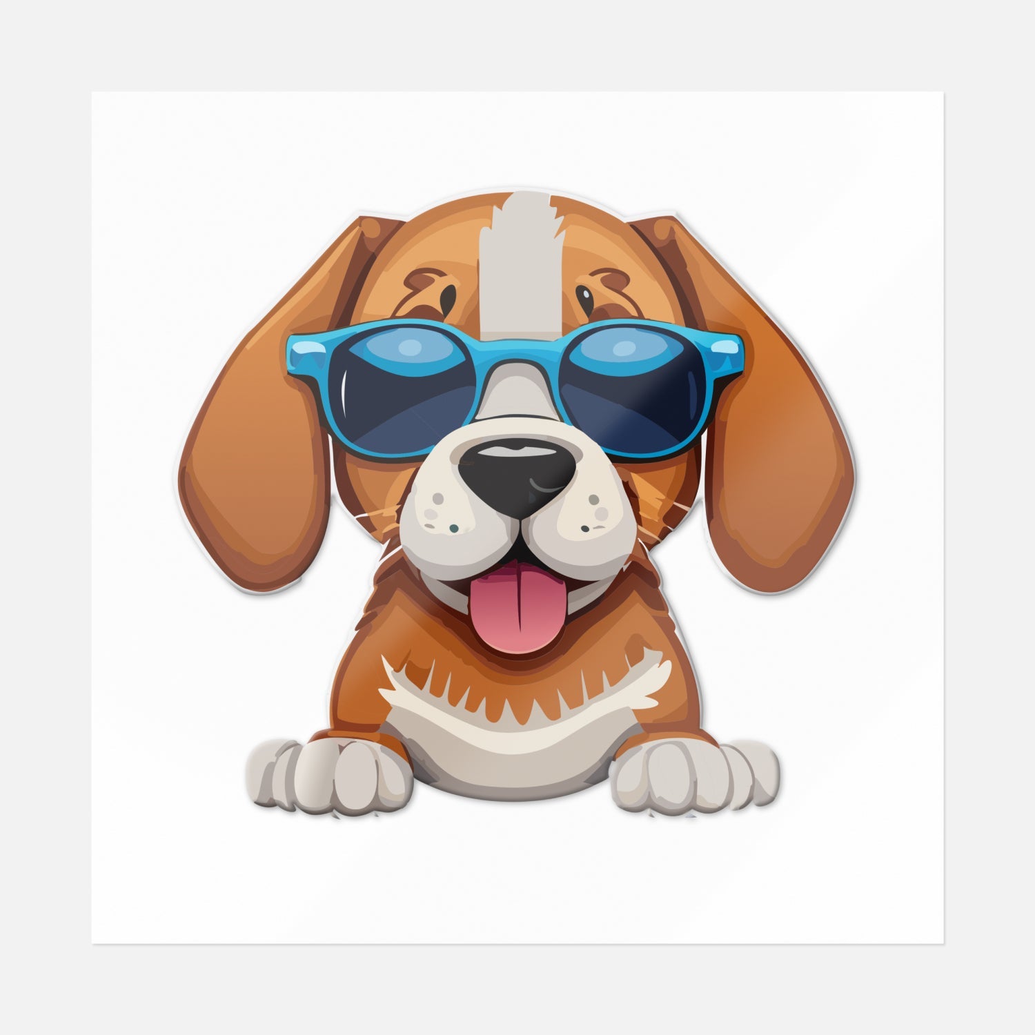 Cool Doggo Sticker | UV DTF Transfer Stickers