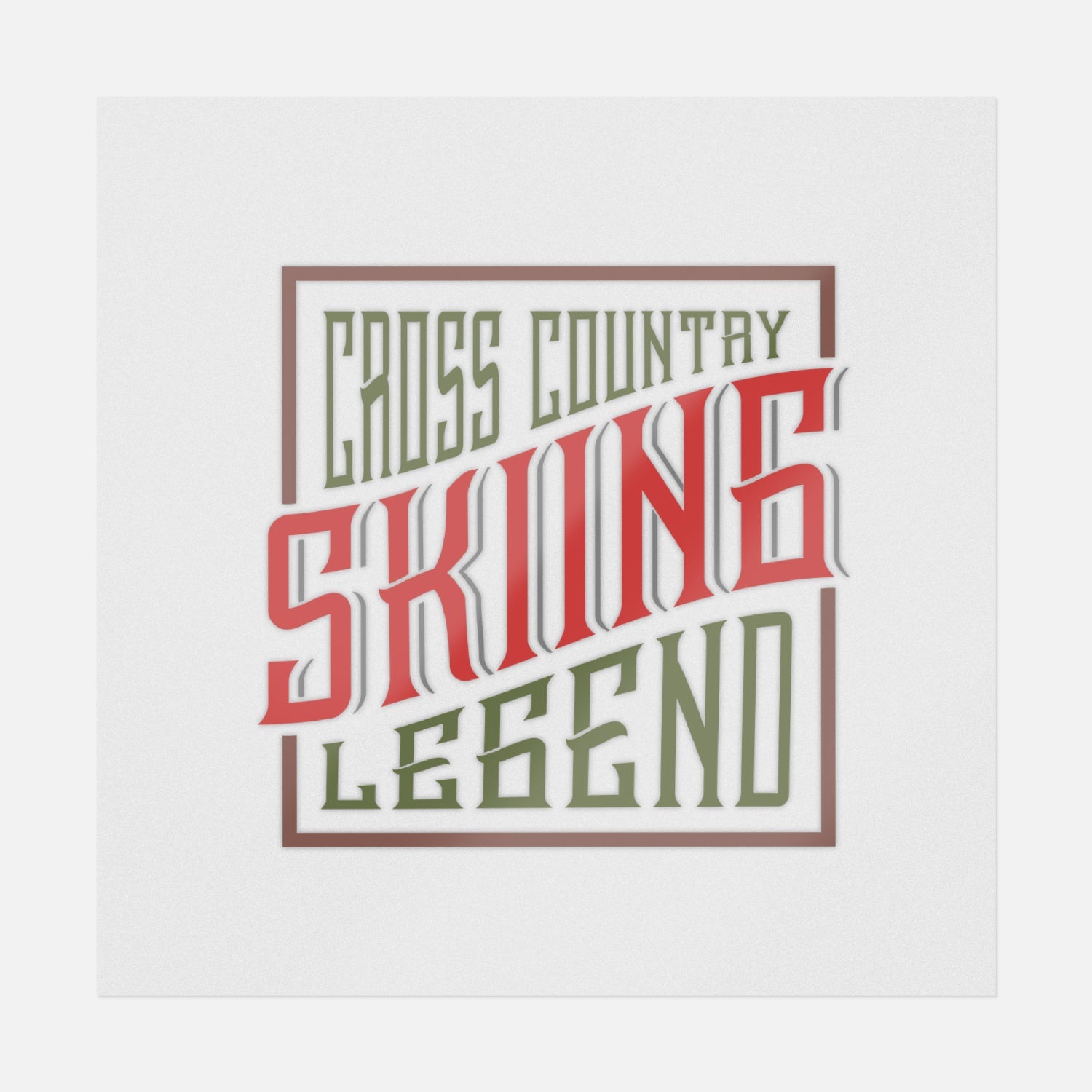 Cross Country Skiing Legend | Skiing Ready-to-Press DTF Transfers
