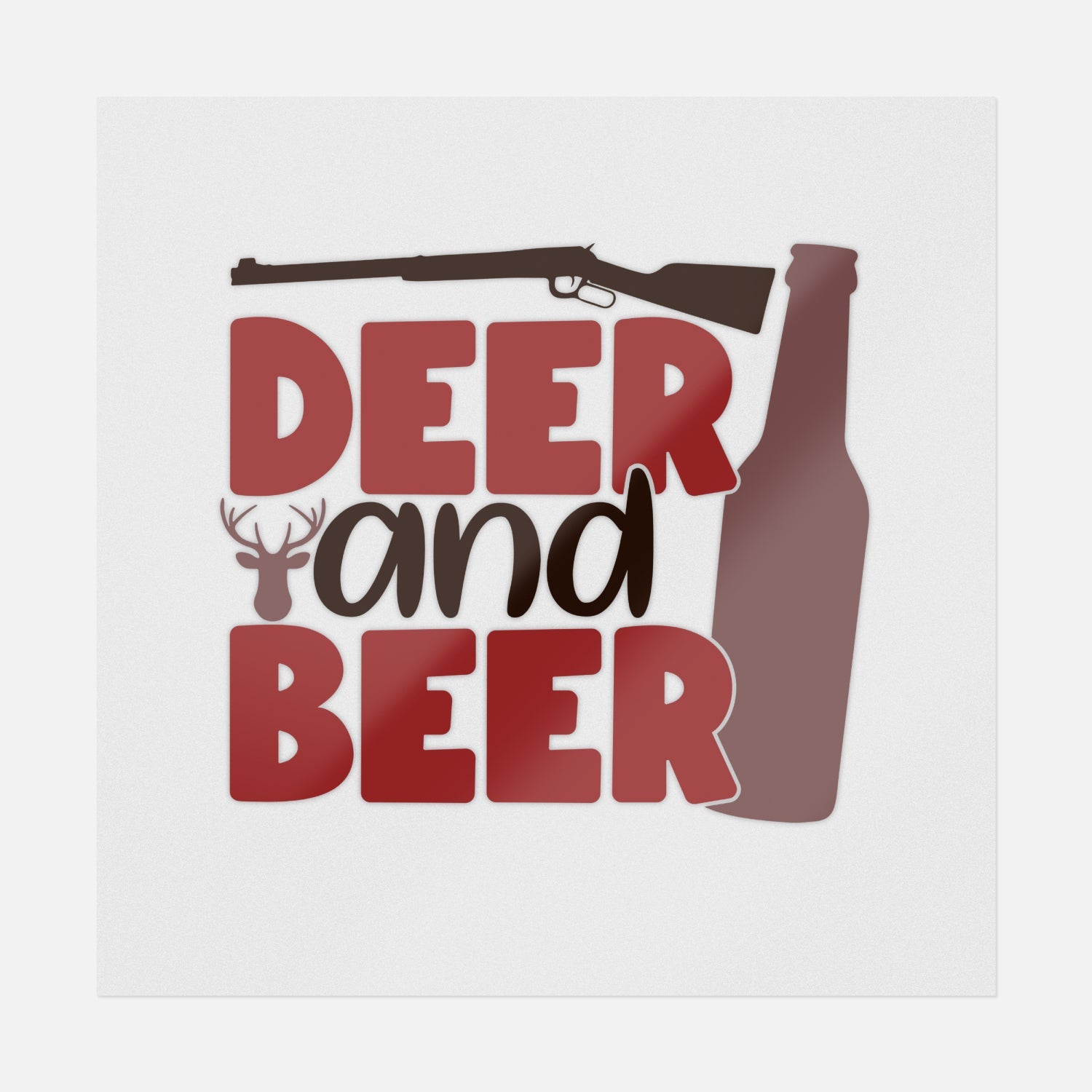Deer And Beer | Hunting Ready-to-Press DTF Transfers