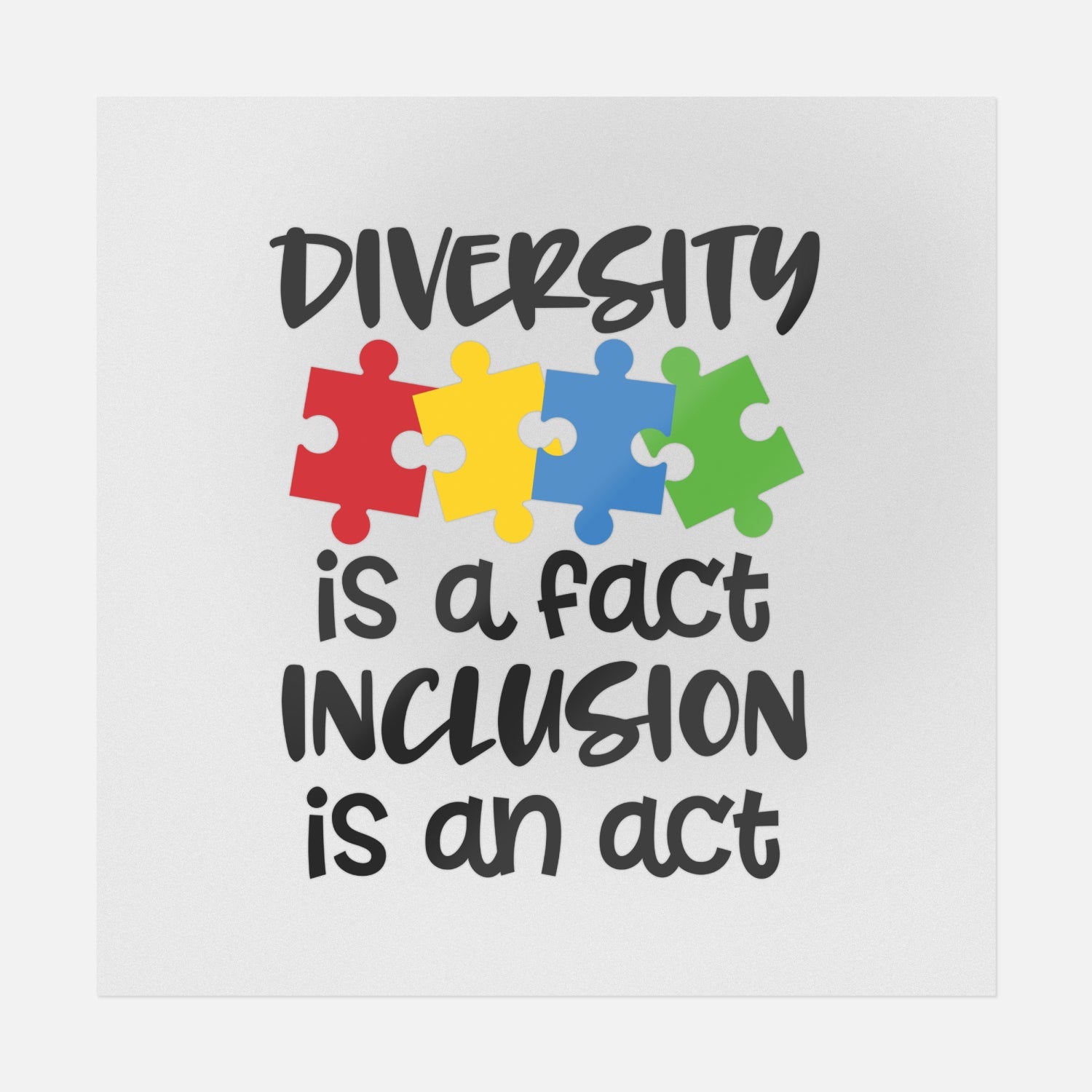 Diversity Is A Fact | Autism Awareness Ready-to-Press DTF Transfers