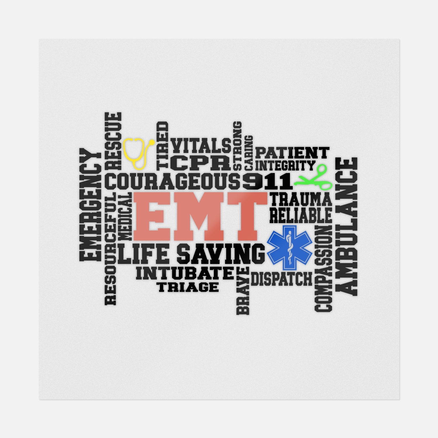 EMT Word Art | EMT Ready-to-Press DTF Transfers