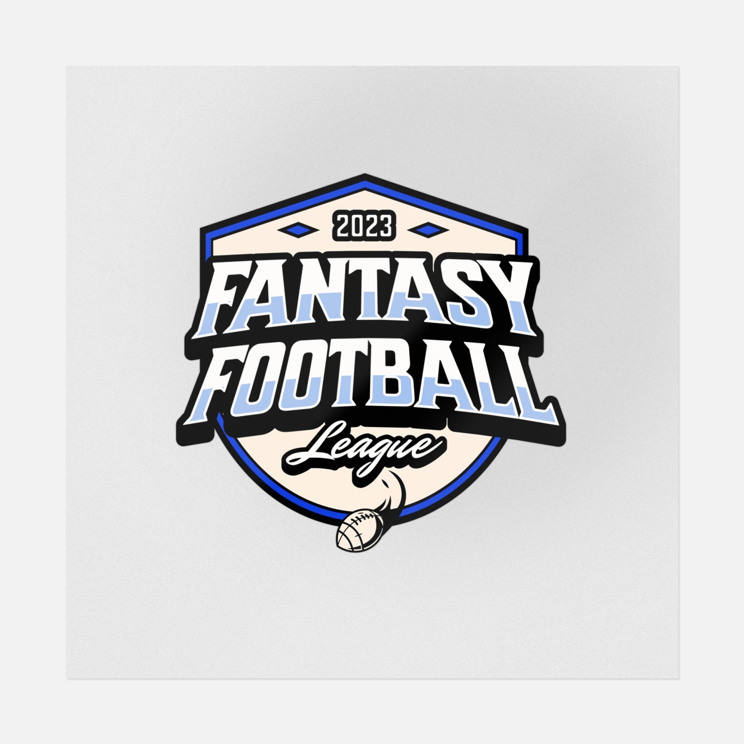 Fantasy Football League Badge | Football Ready-to-Press DTF Transfers