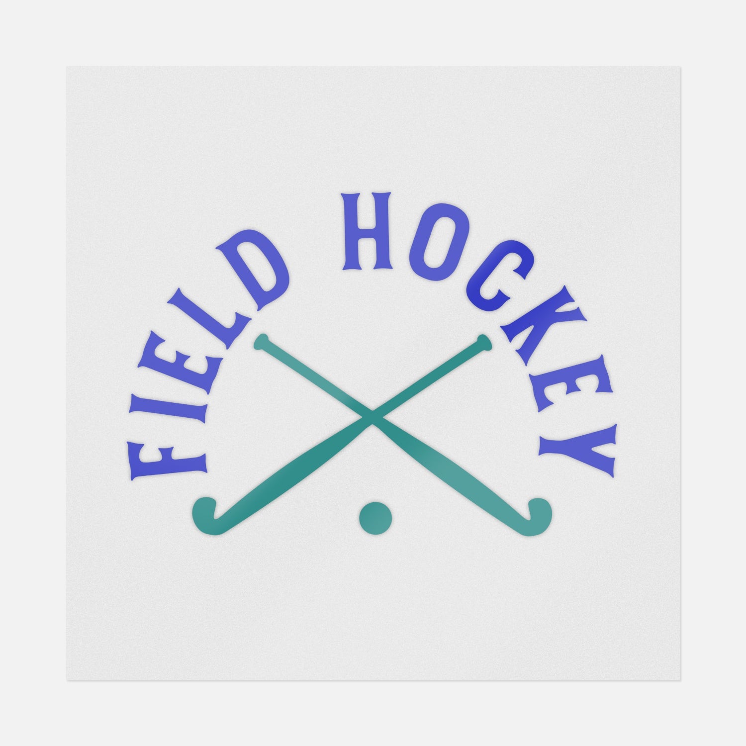 Field Hockey Blue And Green | Field Hockey Ready-to-Press DTF Transfers