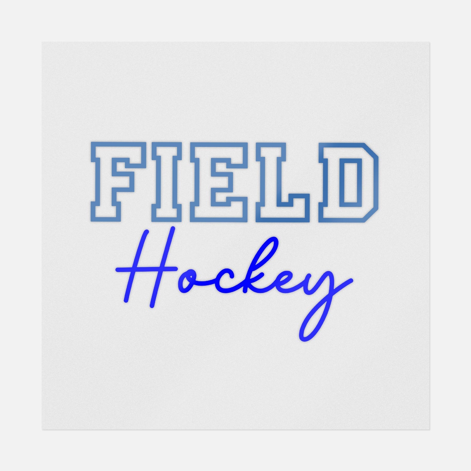 Field Hockey Blue | Field Hockey Ready-to-Press DTF Transfers