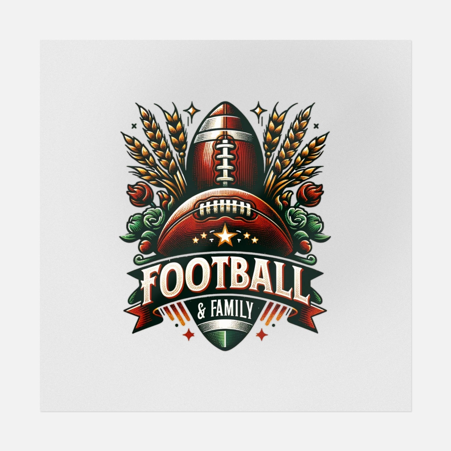 Football & Family Fall Vintage Art | Football Ready-to-Press DTF Transfers