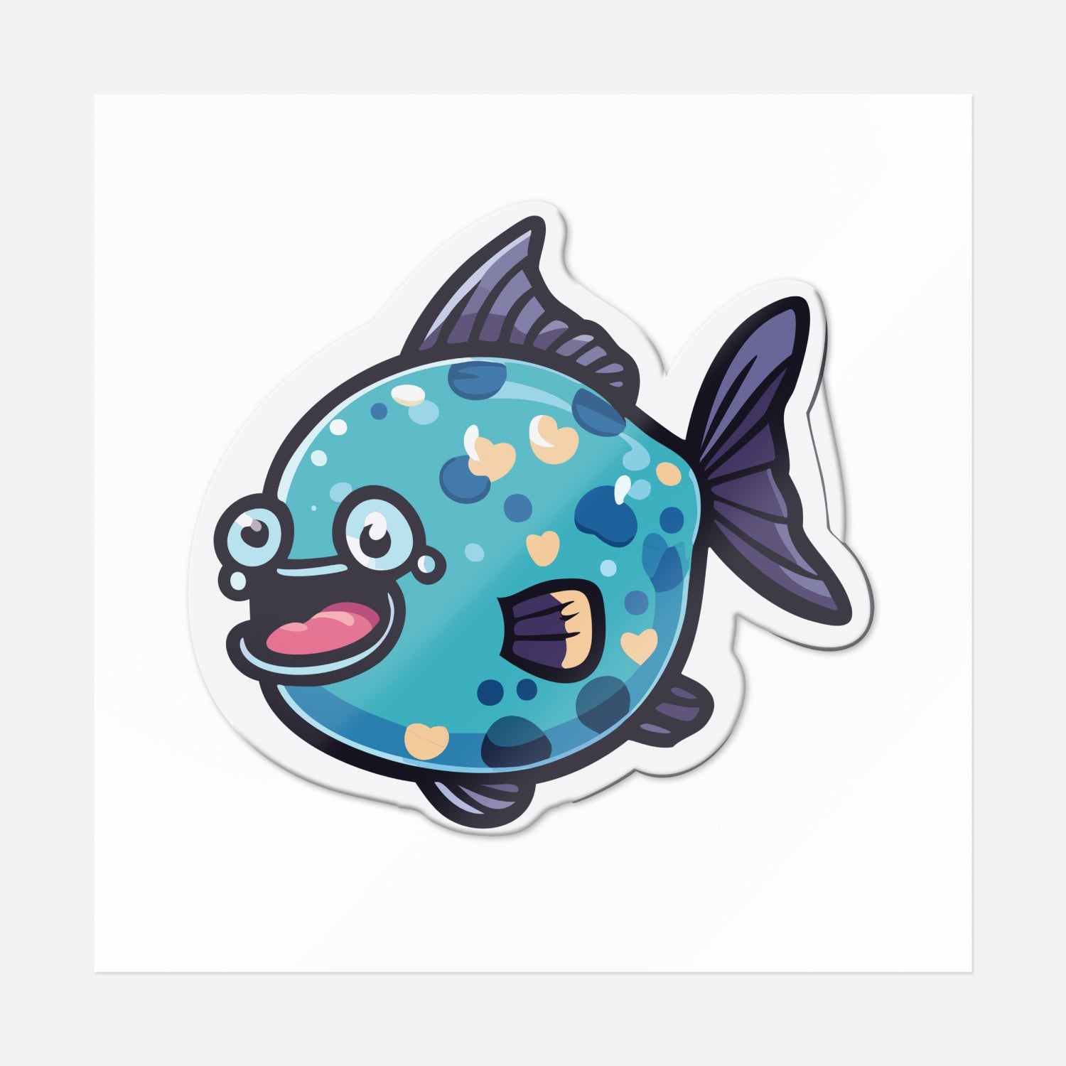 Google Eyed Fish Sticker | UV DTF Transfer Stickers