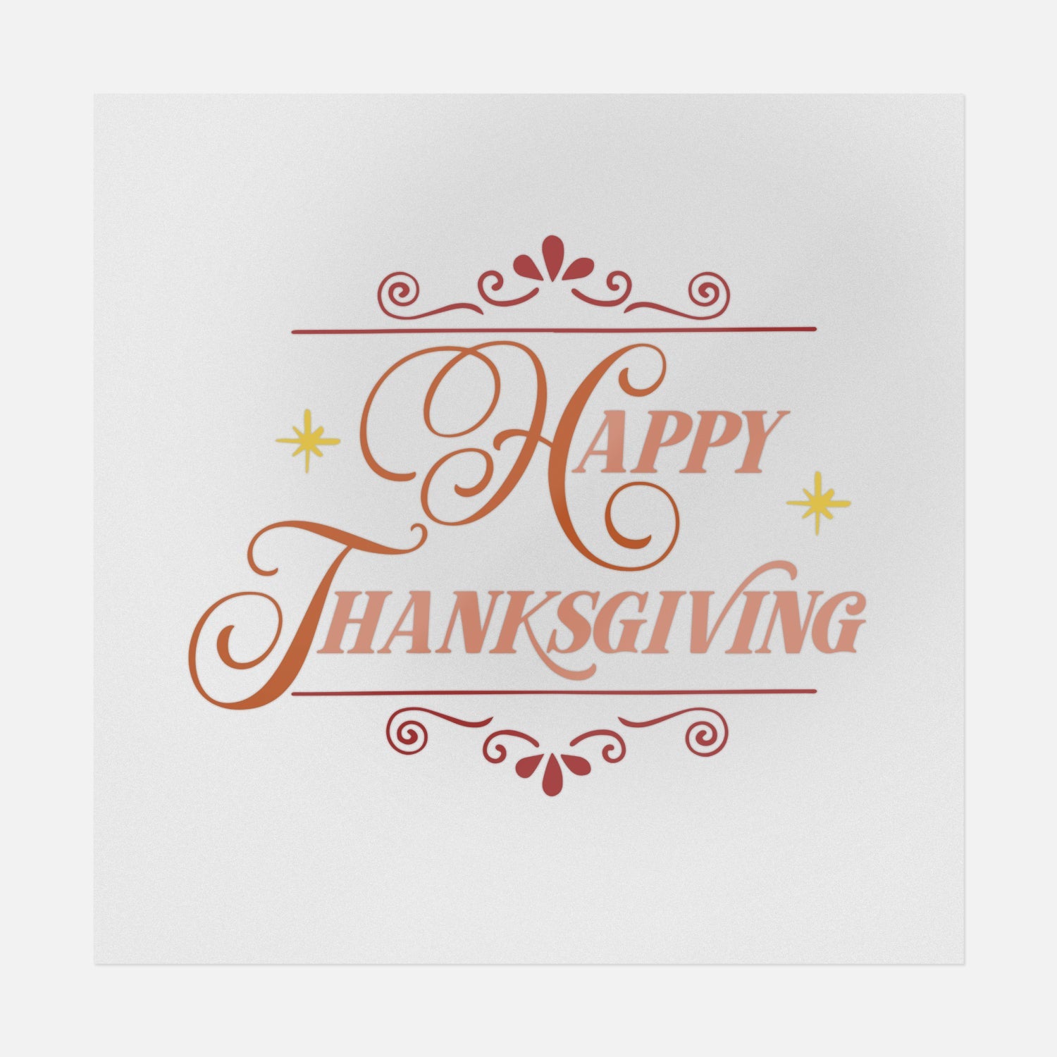 Happy - Thanksgiving | Thanksgiving Ready-to-Press DTF Transfers