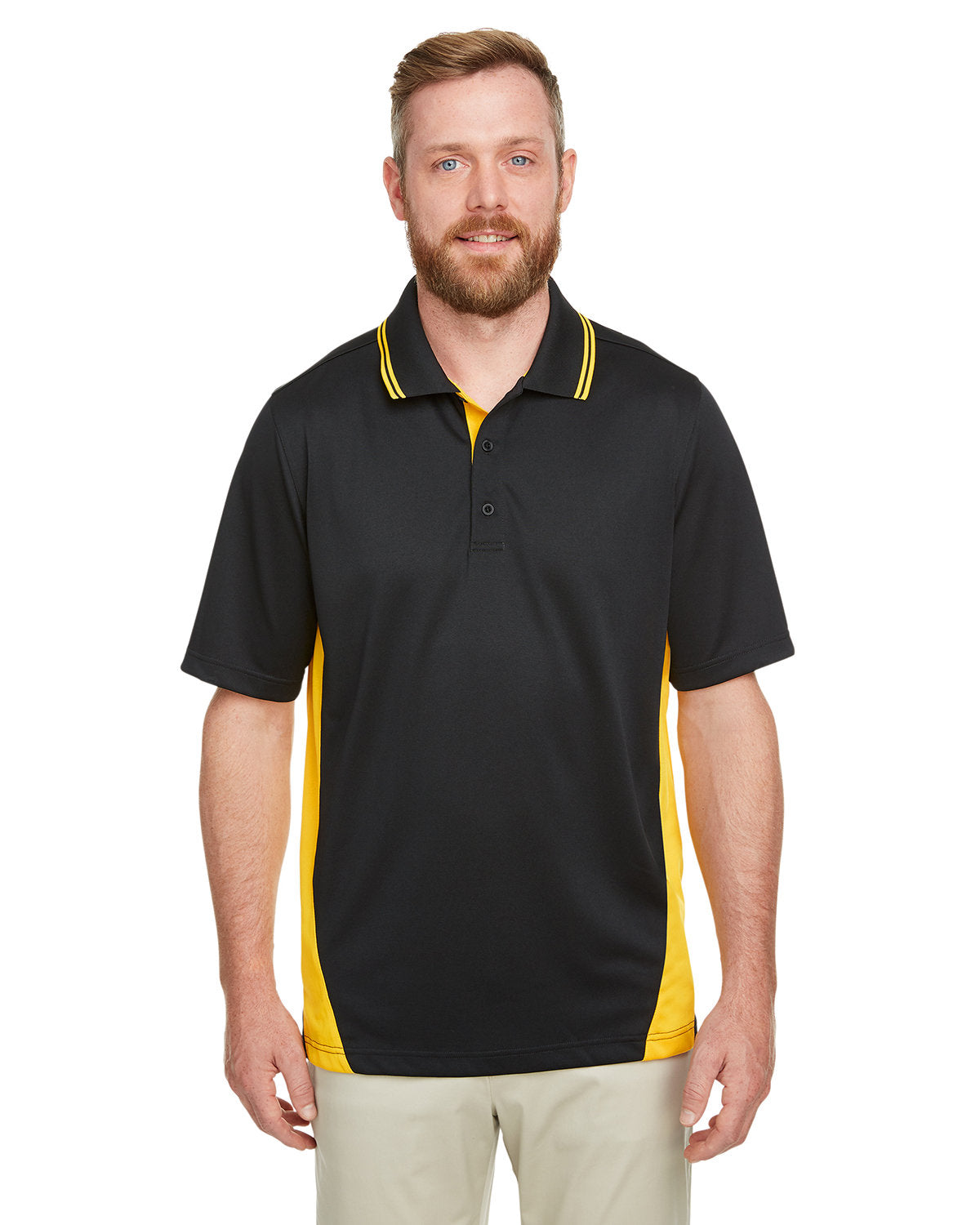 Harriton M386 Men's Flash Polo - Snag Protection Plus IL Colorblock
