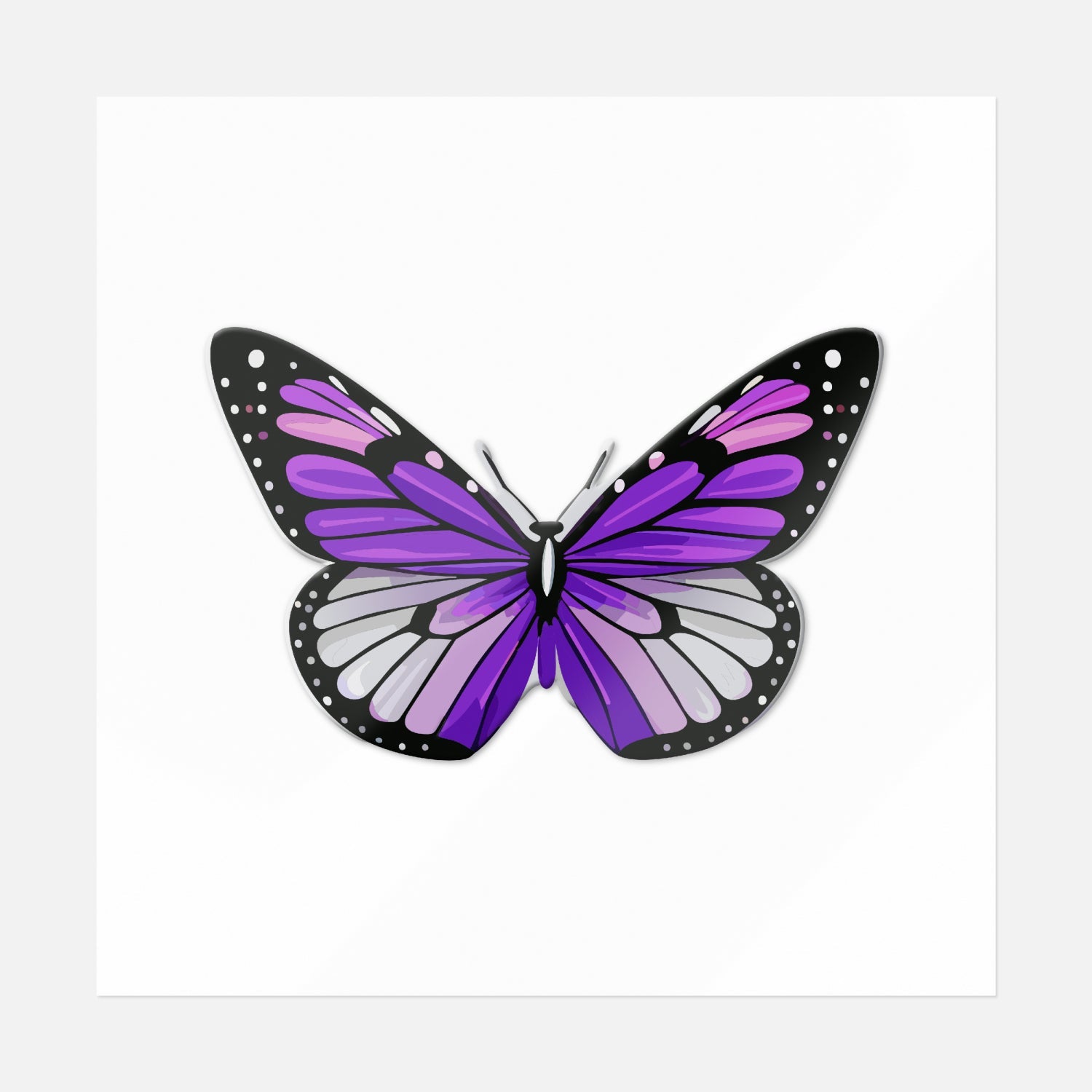 Majestic Moth Butterfly Sticker | UV DTF Transfer Stickers