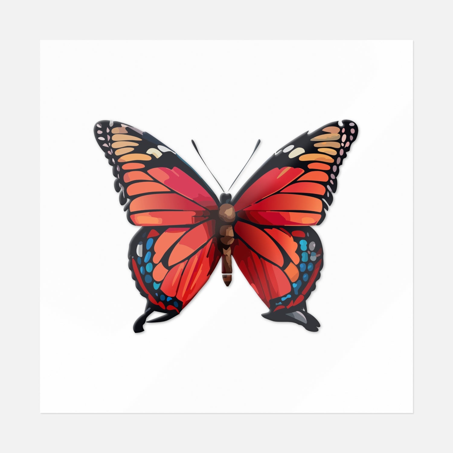 Mystical Moth Butterfly Sticker | UV DTF Transfer Stickers