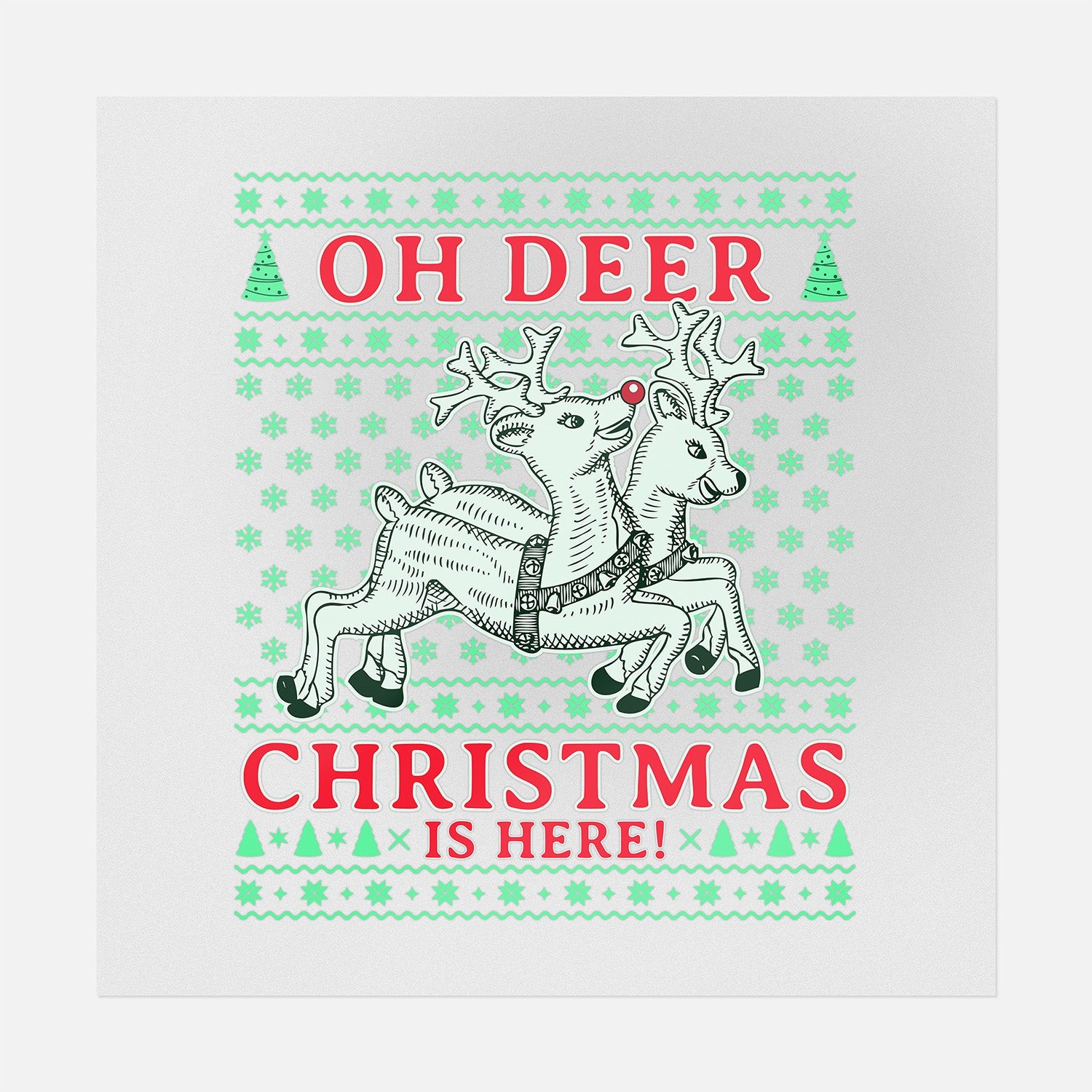 Oh Deer - Christmas Ready-to-Press DTF Transfers