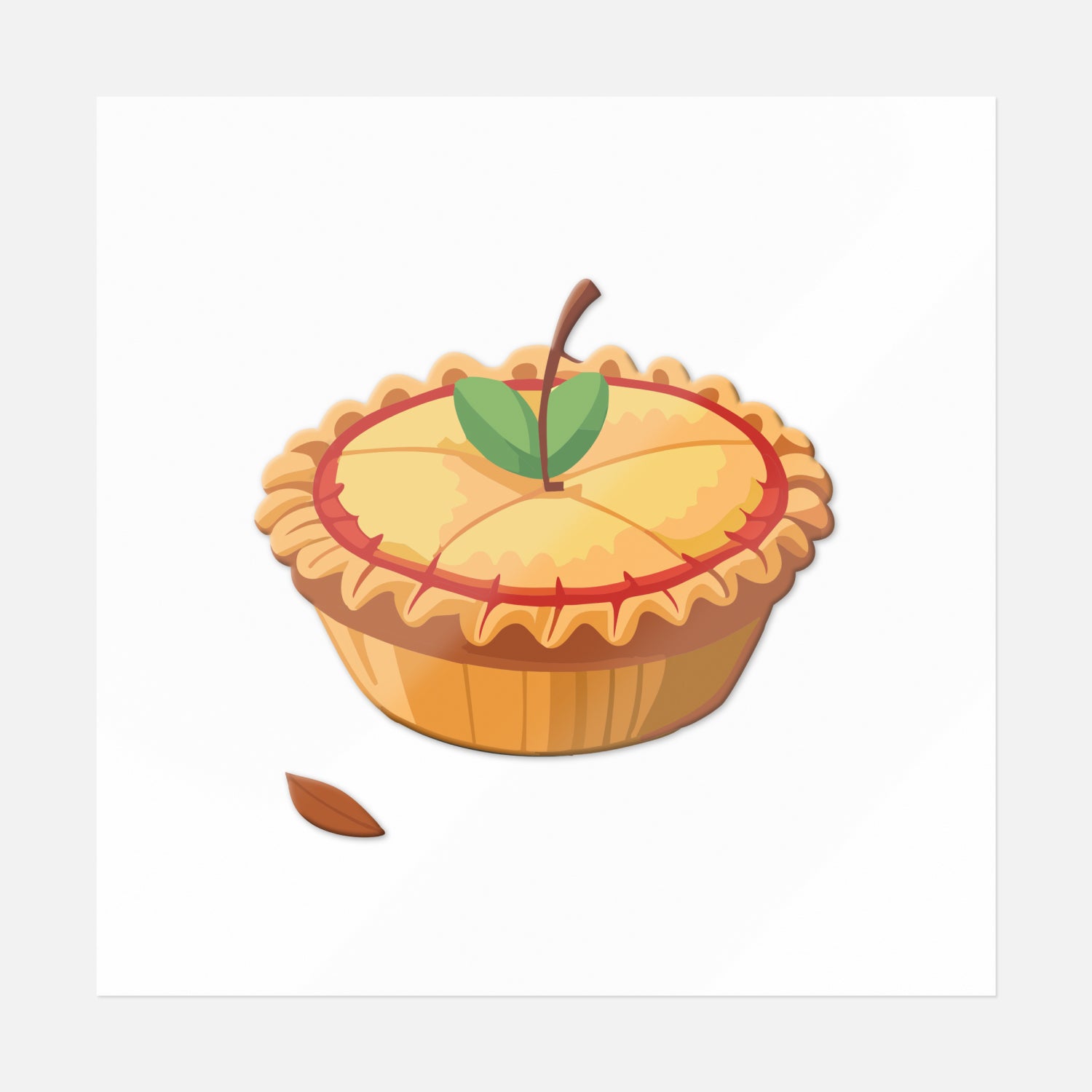 Pie Thanksgiving Sticker | UV DTF Transfer Stickers