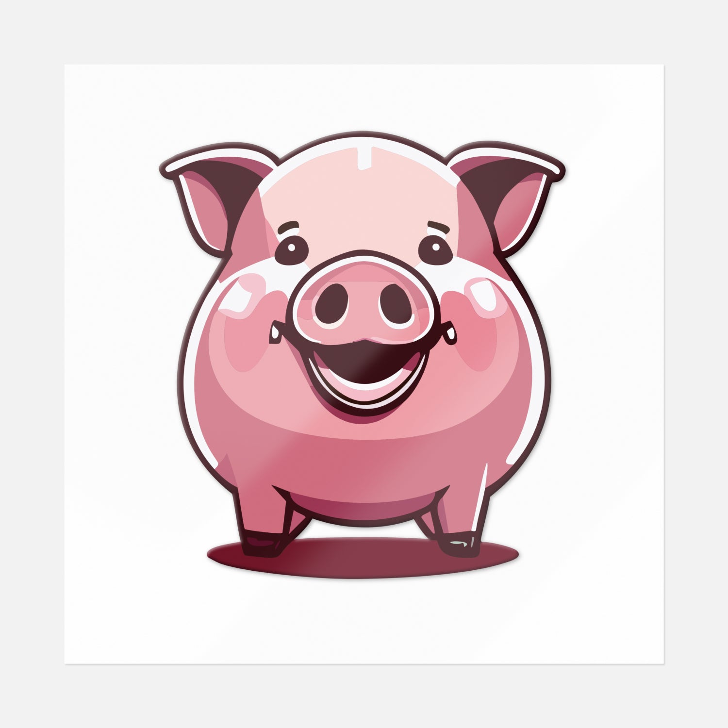 Piggy Time Sticker | UV DTF Transfer Stickers