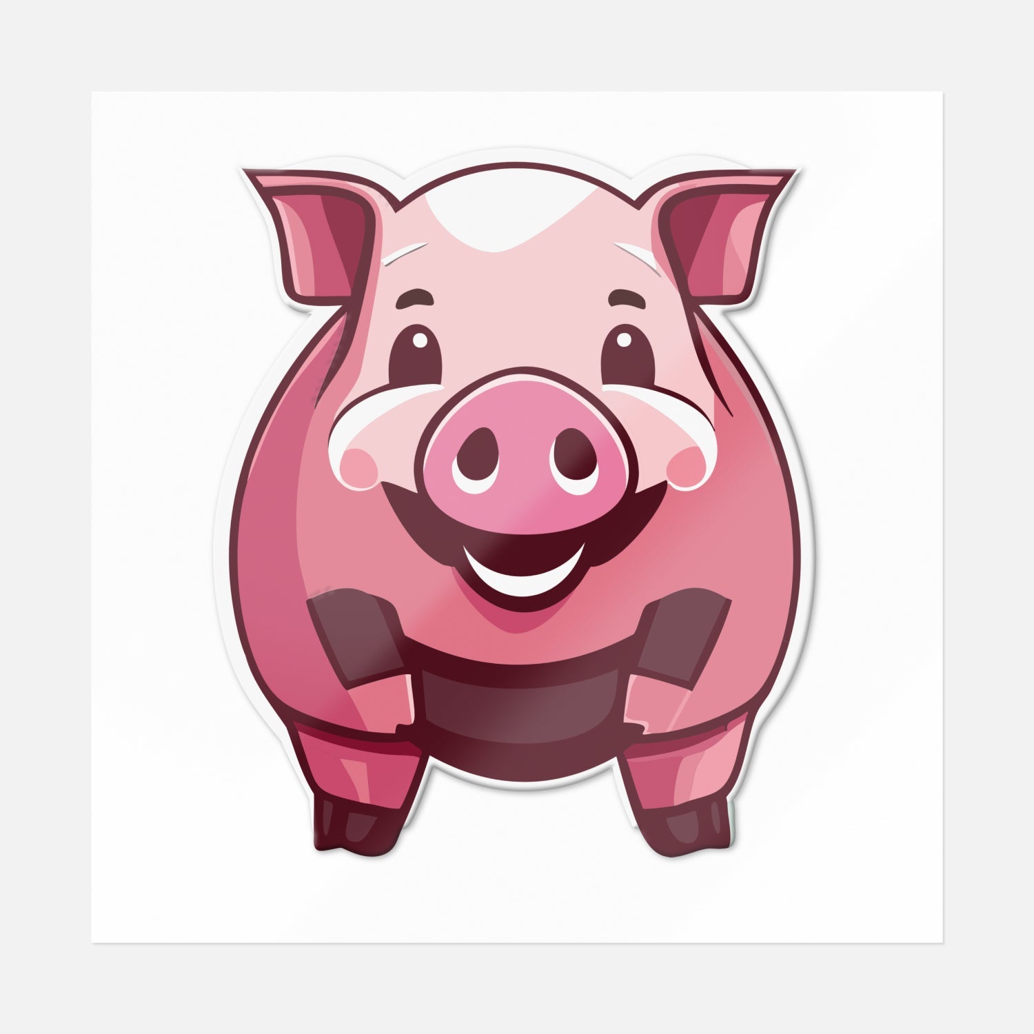 Pig Sticker | UV DTF Transfer Stickers