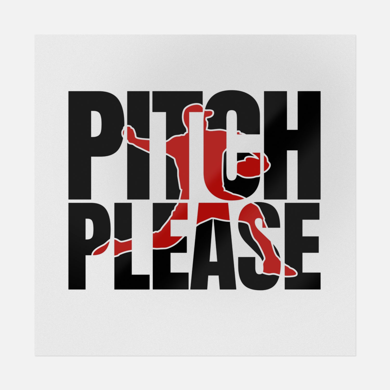 Pitch Please Red & Black | Baseball Ready-to-Press DTF Transfers