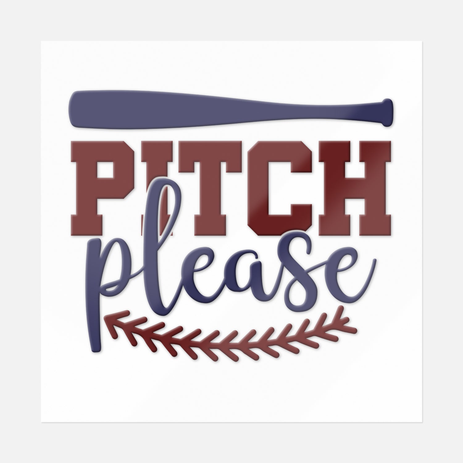 Pitch Please Sticker | UV DTF Transfer Stickers