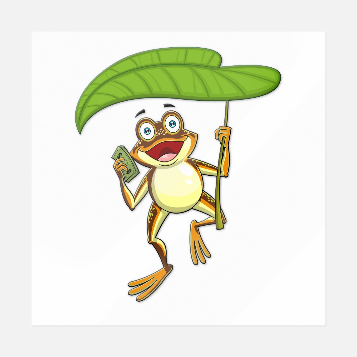 Rich Froggy Sticker | UV DTF Transfer Stickers